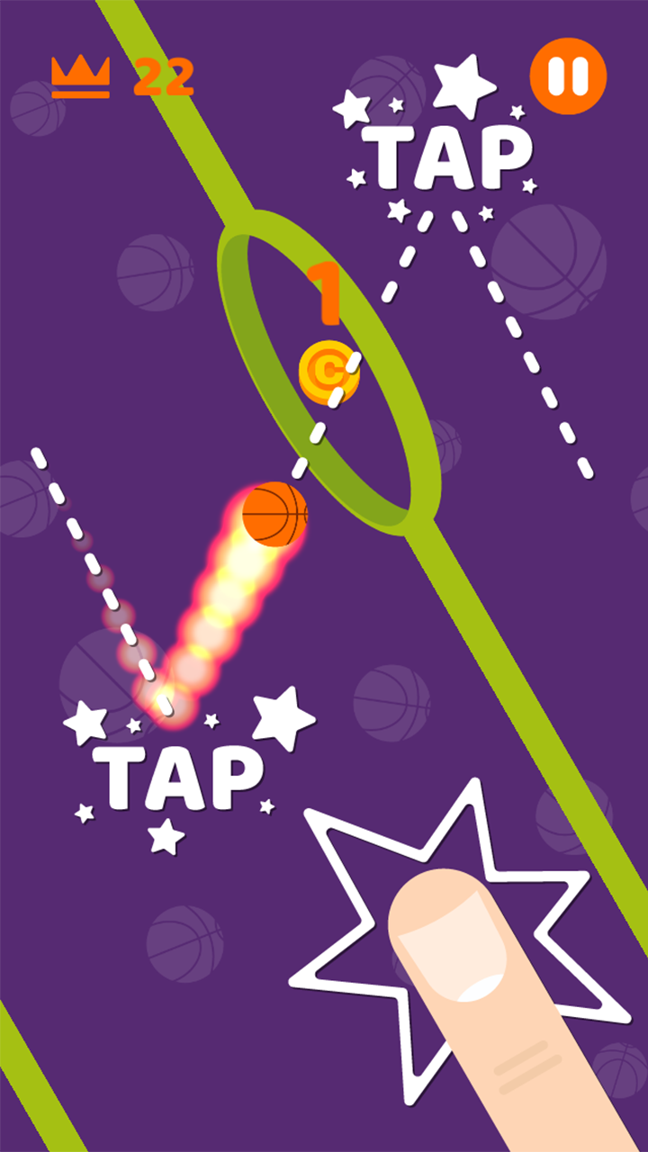 ZigZag Dunk 2K18 - Hit Flappy Basketball Into Hoops: Addicting Basket ...