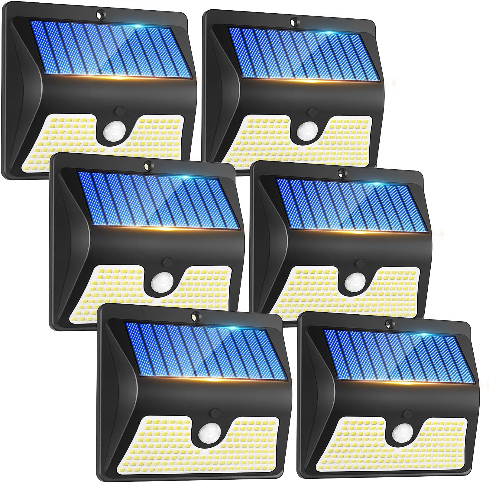 LBSTP Security Lights Motion Sensor - 144 LED Solar Powered Security ...