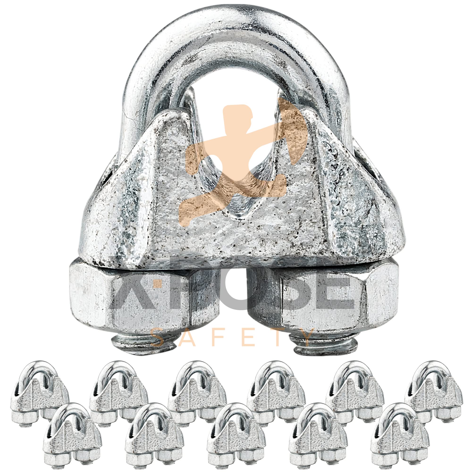 Snapklik.com : Wire Rope Clamp For Stainless Steel Wire Rope - 3/16 ...