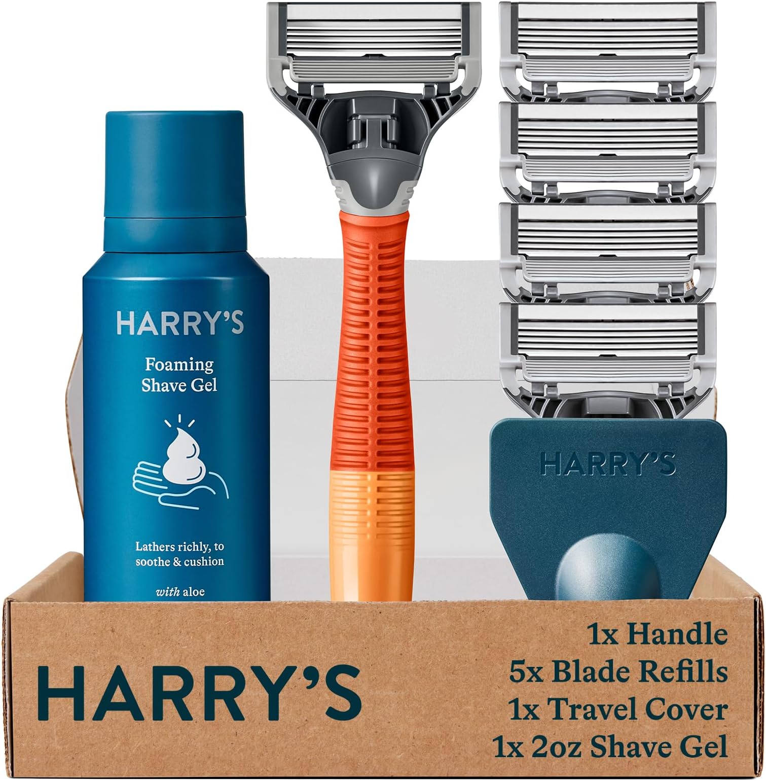Amazon.com: Harry's Razors for Men - Men's Razor Set with 5 Razor Blade ...