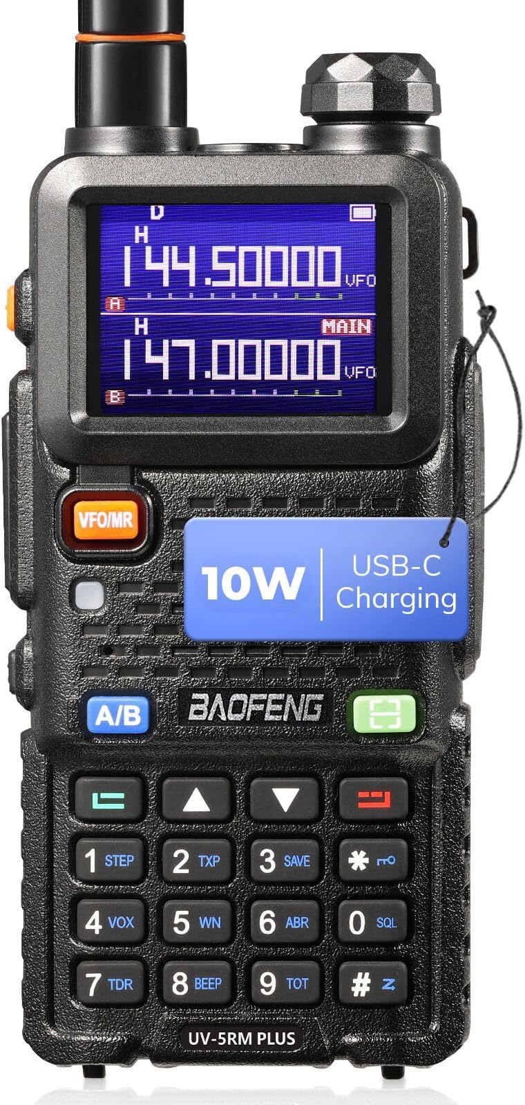 Amazon.com: BAOFENG UV-5RM Plus 10W Ham Radio, Dual Band Two Way Radio ...