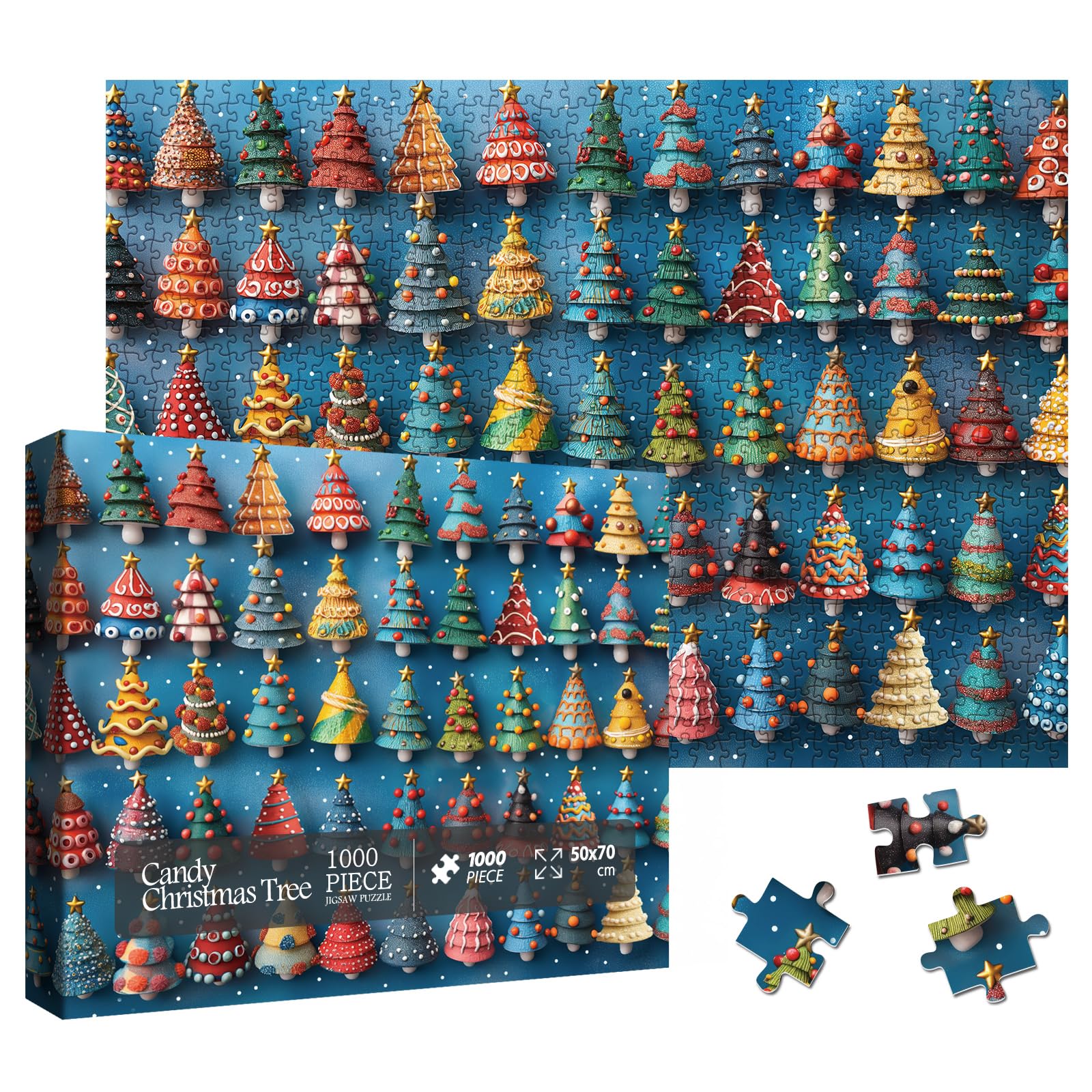 Amazon.com: Christmas Candy Tree Jigsaw Puzzle 1000 Piece for Adult ...