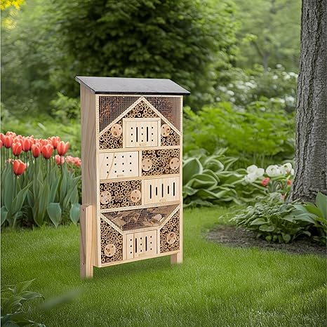 Amazon.com: Navaris Bug Hotel and Bee House Kit - Efficient Ecosystem ...