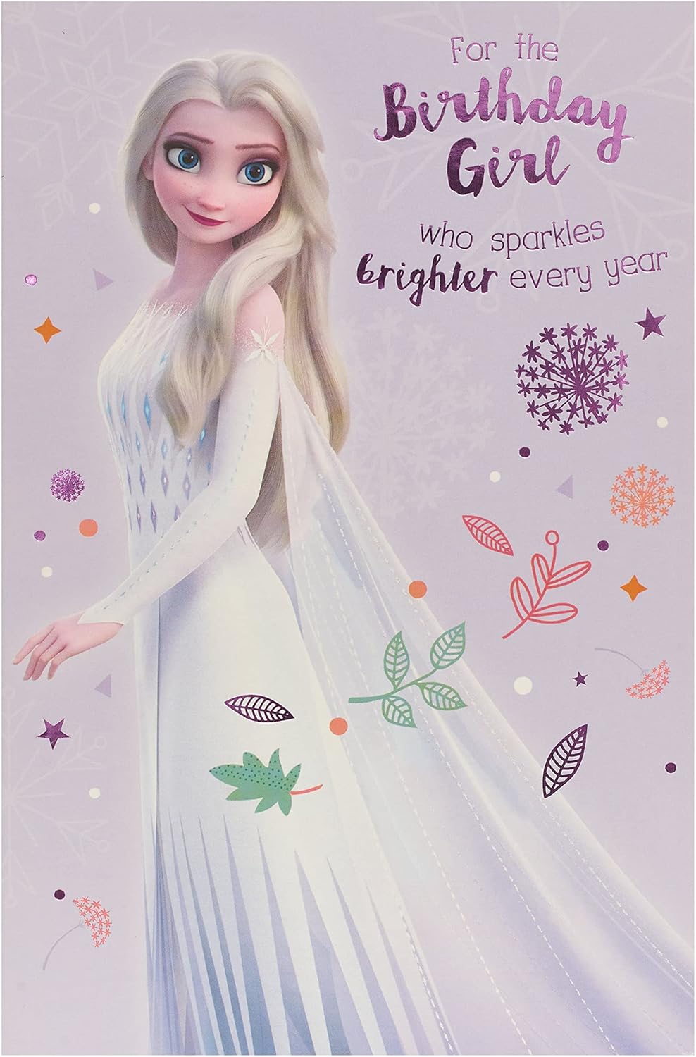 UK Greetings Biglietto di compleanno principessa Elsa – Disney Princess ...