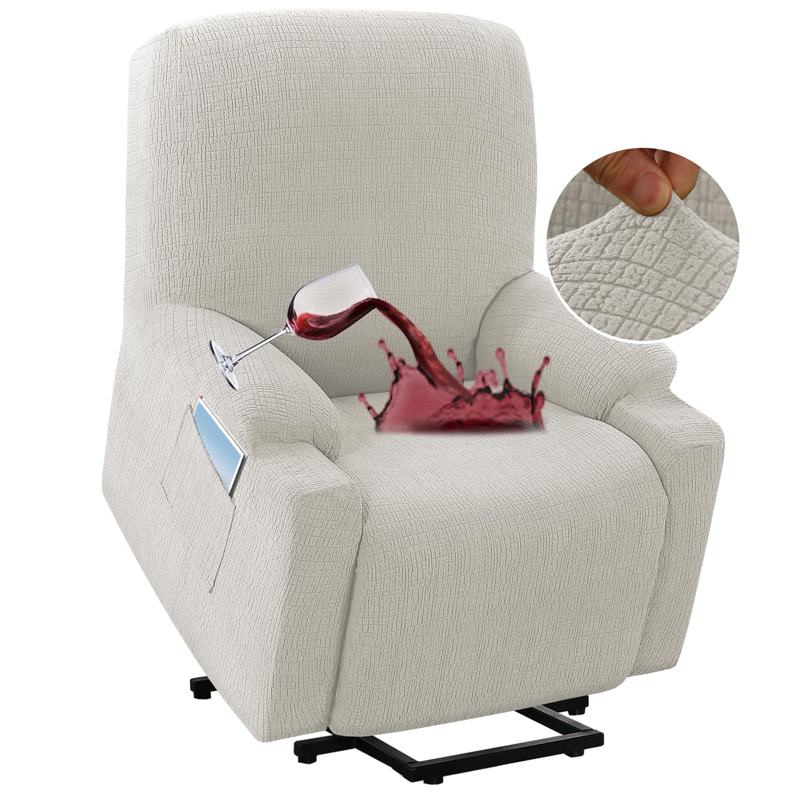 Amazon.com: H.VERSAILTEX 100% Waterproof Electric Power Lift Recliner ...