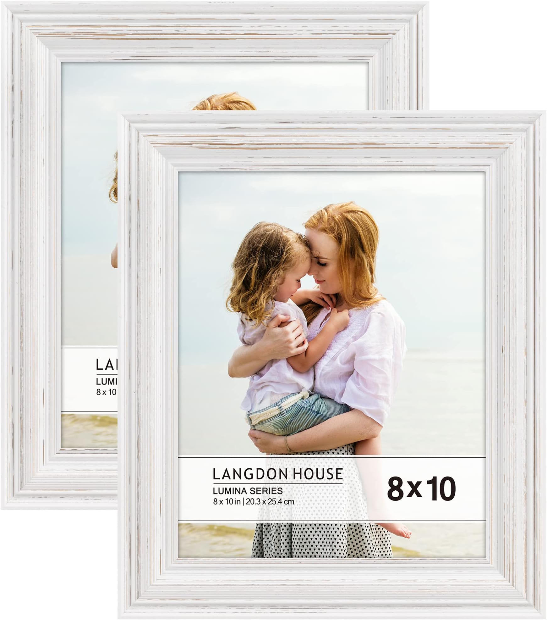 Amazon.com - CVHOMEDECO. 8x10 Picture Frame Made of Solid Wood High ...