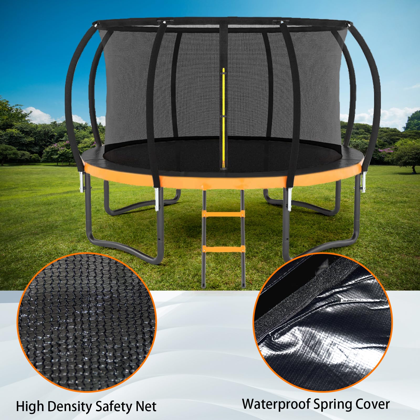 Liyarya Trampoline 12FT 14FT Trampoline for Kids/Adults - Outdoor ...