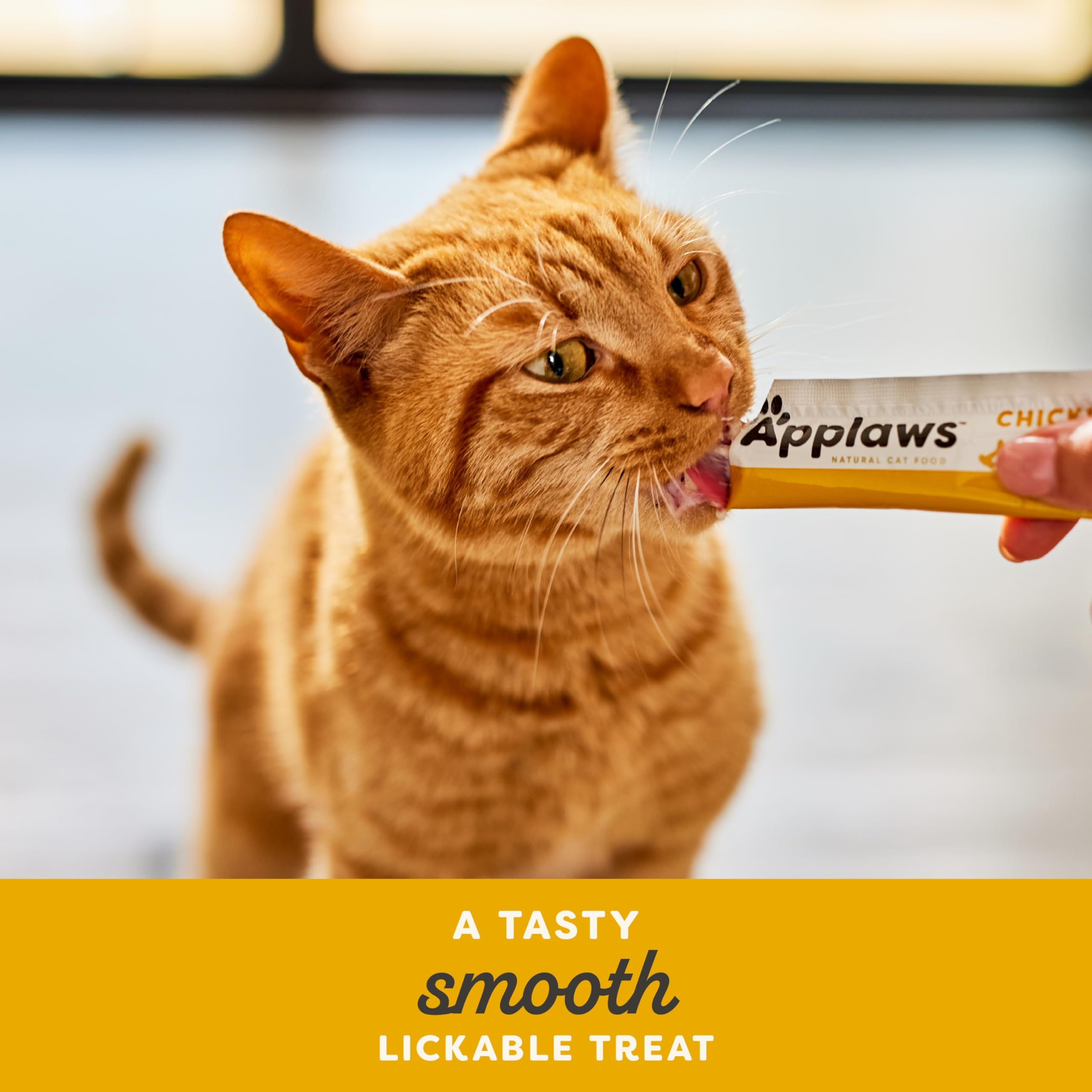 Applaws 100% Natural Creamy Lickable Cat Treats, Grain Free Chicken ...