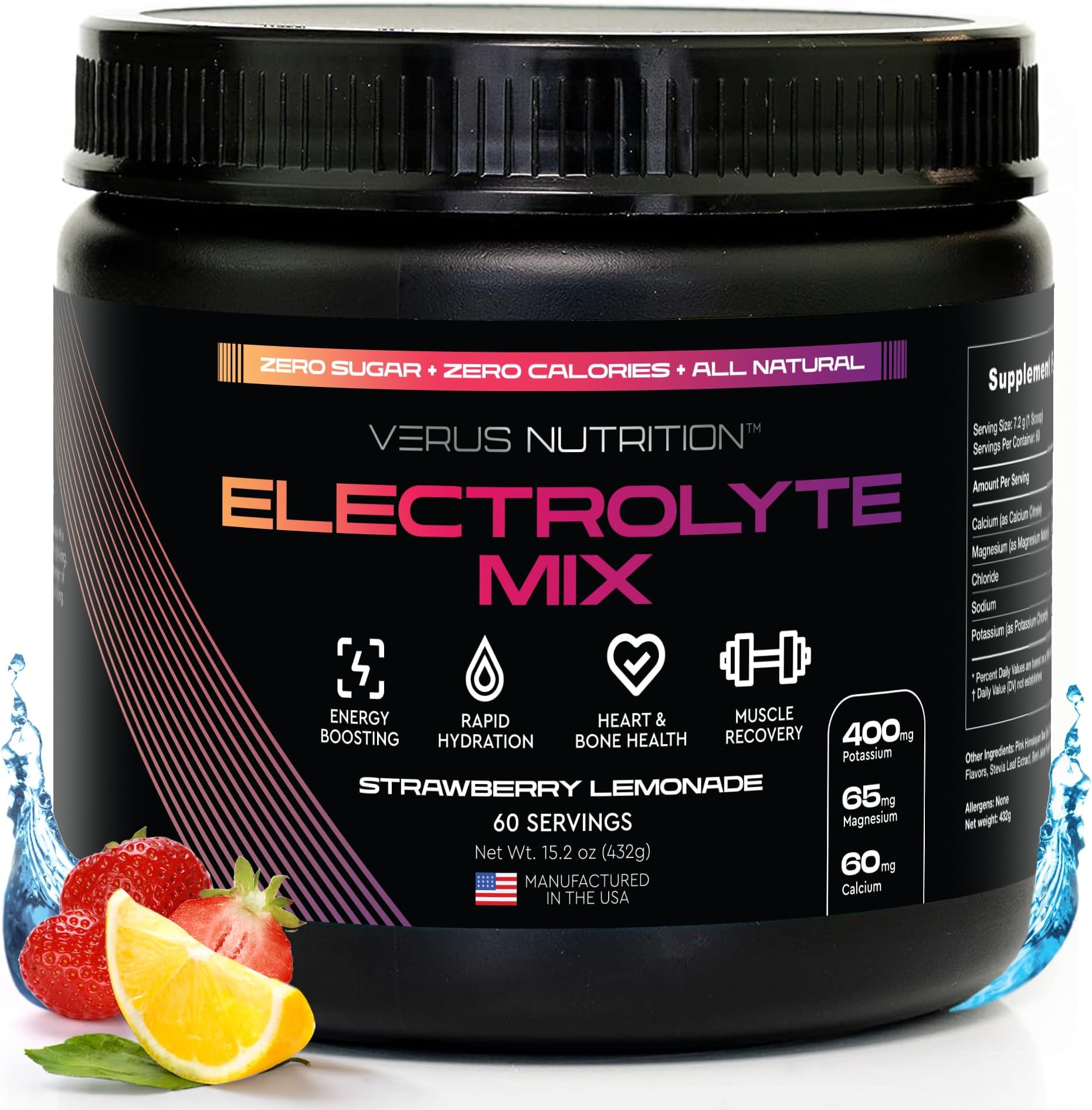 Amazon.com: True Athlete Balanced Hydration Powder, Lemon Lime Flavor ...