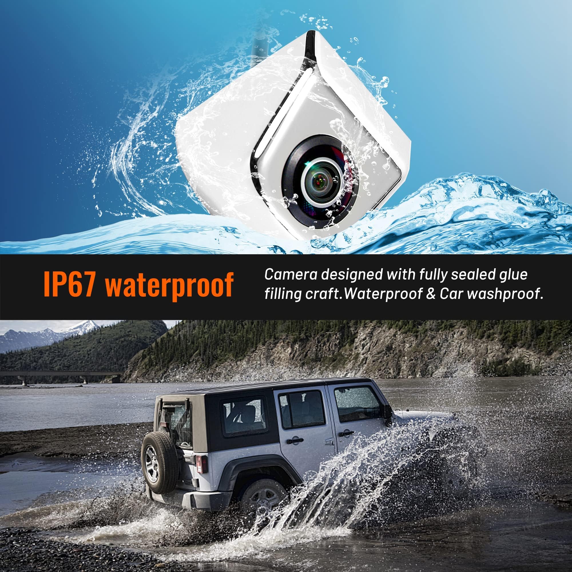 Snapklik.com : Anina Blind Spot Camera Front View For Truck Off Road ...