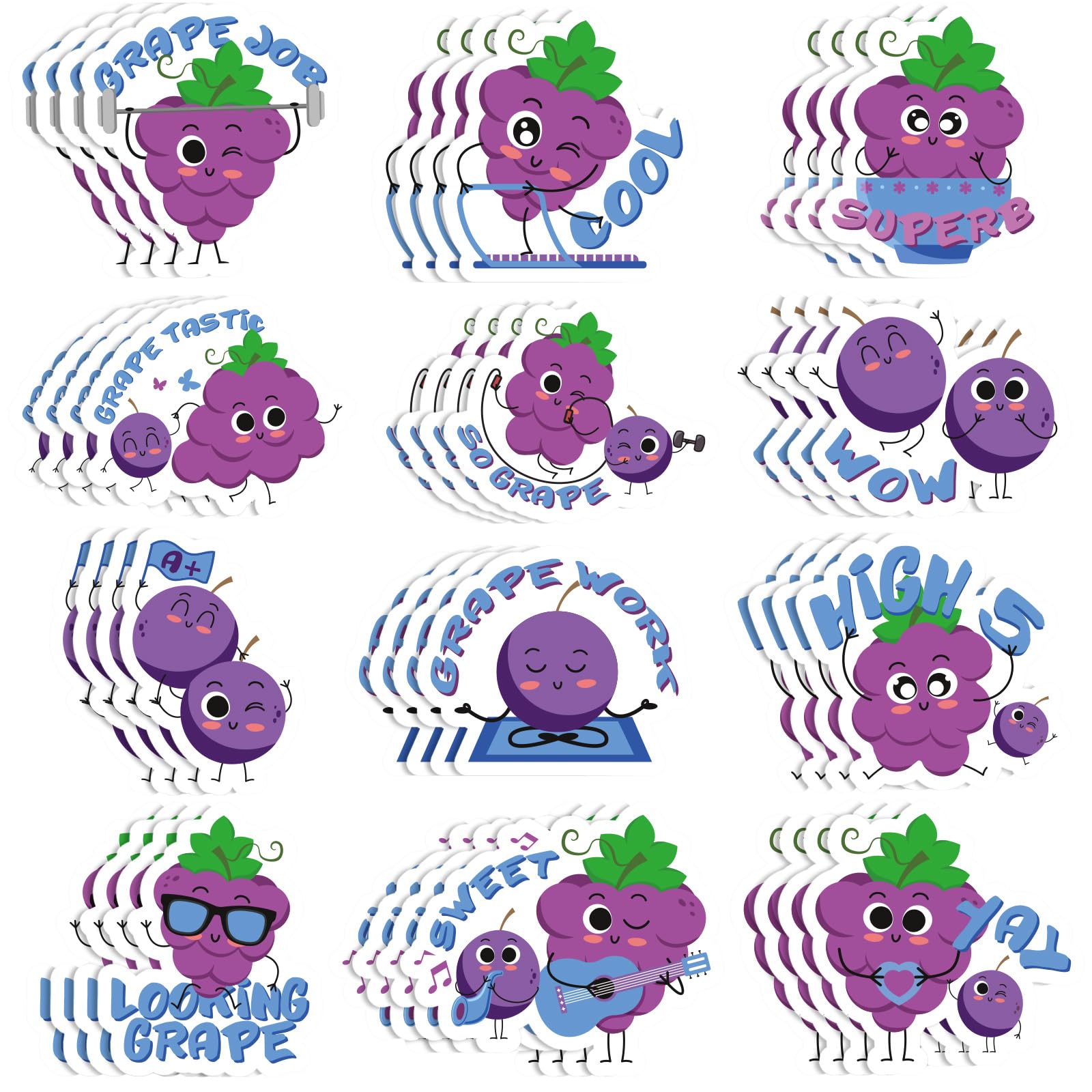Amazon.com : 300 Pcs Scratch and Sniff Sticker for Kids Smelly Scented ...