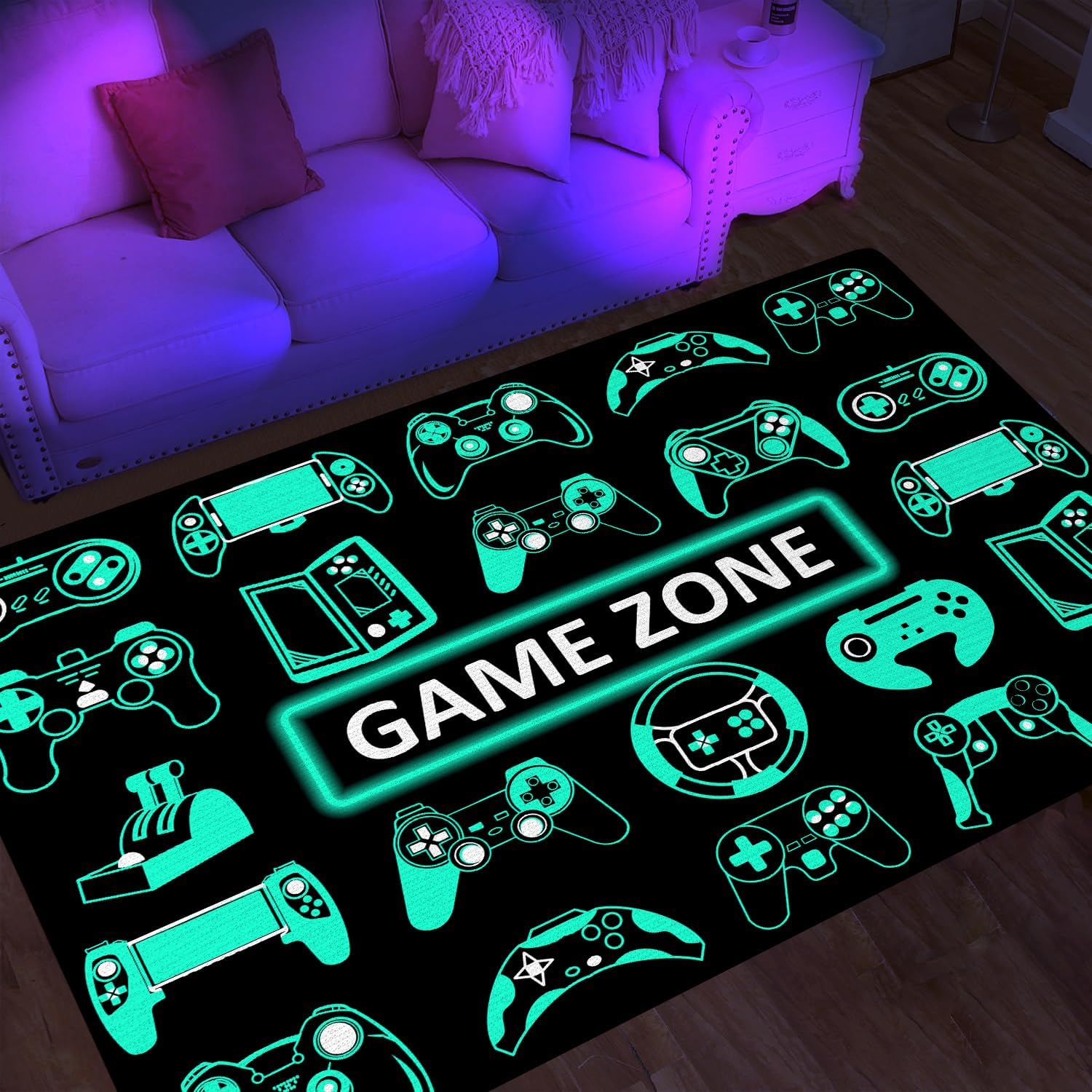 Amazon.com: Gaming Area Rugs for Boys Cool Gamer Rugs Teens Large Video ...