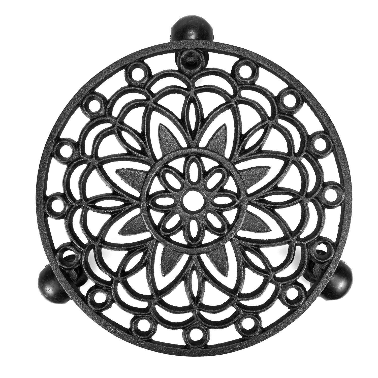 Fasmov Cast Iron Plant Stand Plant Pallet Caddy Plant Pot with Heavy ...