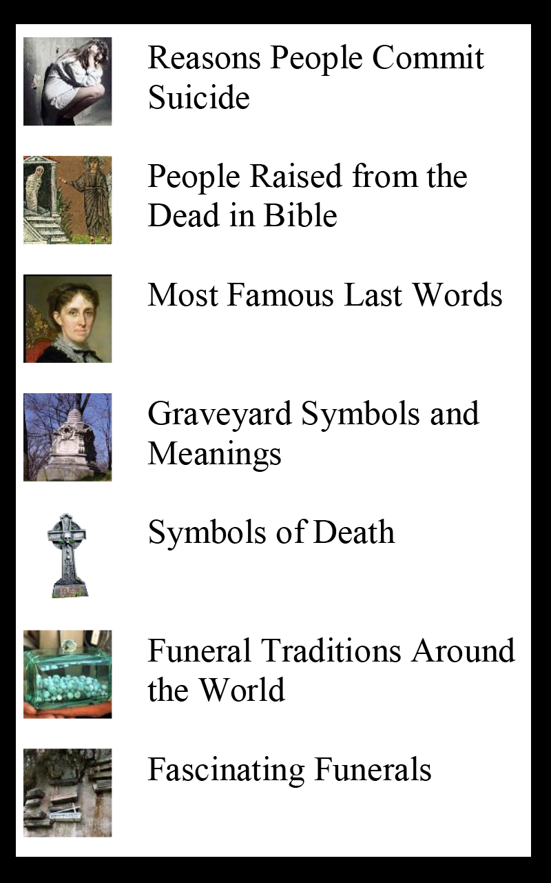 Death and Dying Lists - App on Amazon Appstore