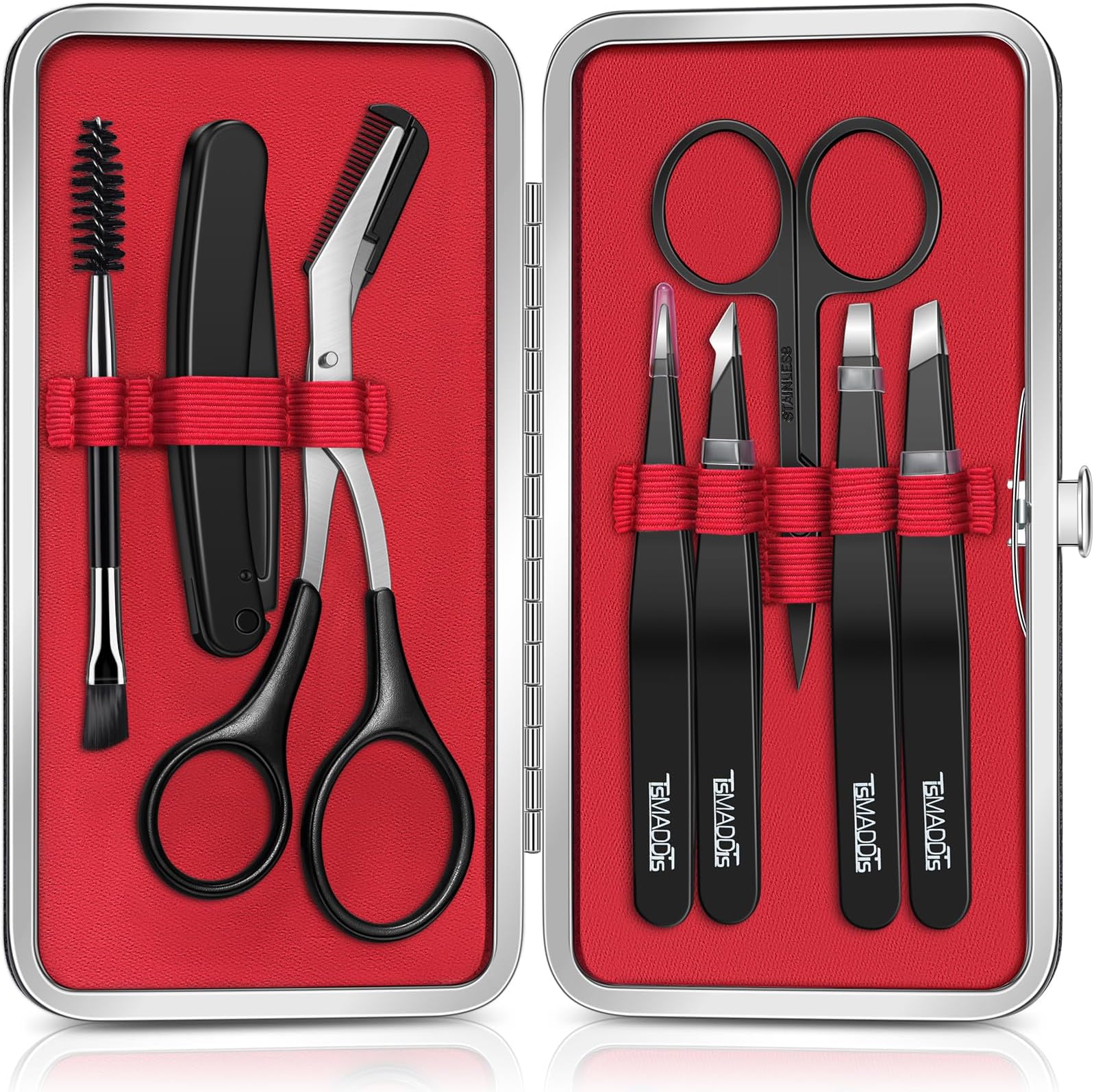 Amazon.com: TsMADDTs Eyebrow Kit, 8 in 1 Eyebrow Trimmer Scissors ...