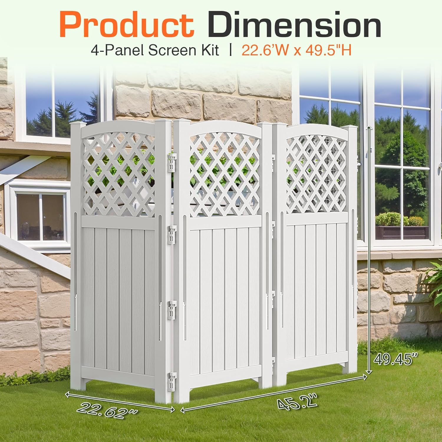 Snapklik.com : Flamaker Outdoor Privacy Fence Screen Lattice Mesh ...