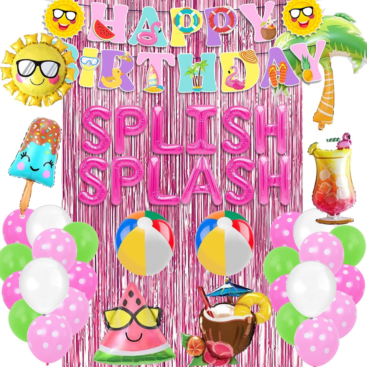 Amazon.com: Summer Pool Party Decorations,Beach Party Decorations for ...