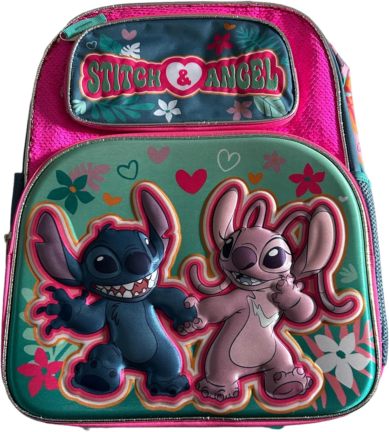 Disney Stitch and Angel 16 inch Backpack : Amazon.ca: Clothing, Shoes ...