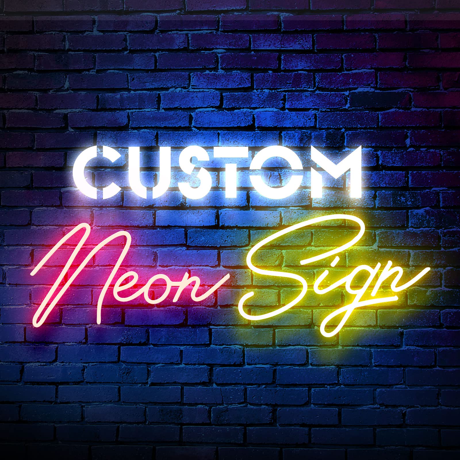 Buy Personalized Neon Sign,Yatvro Custom Neon Lights & Neon Light Sign ...