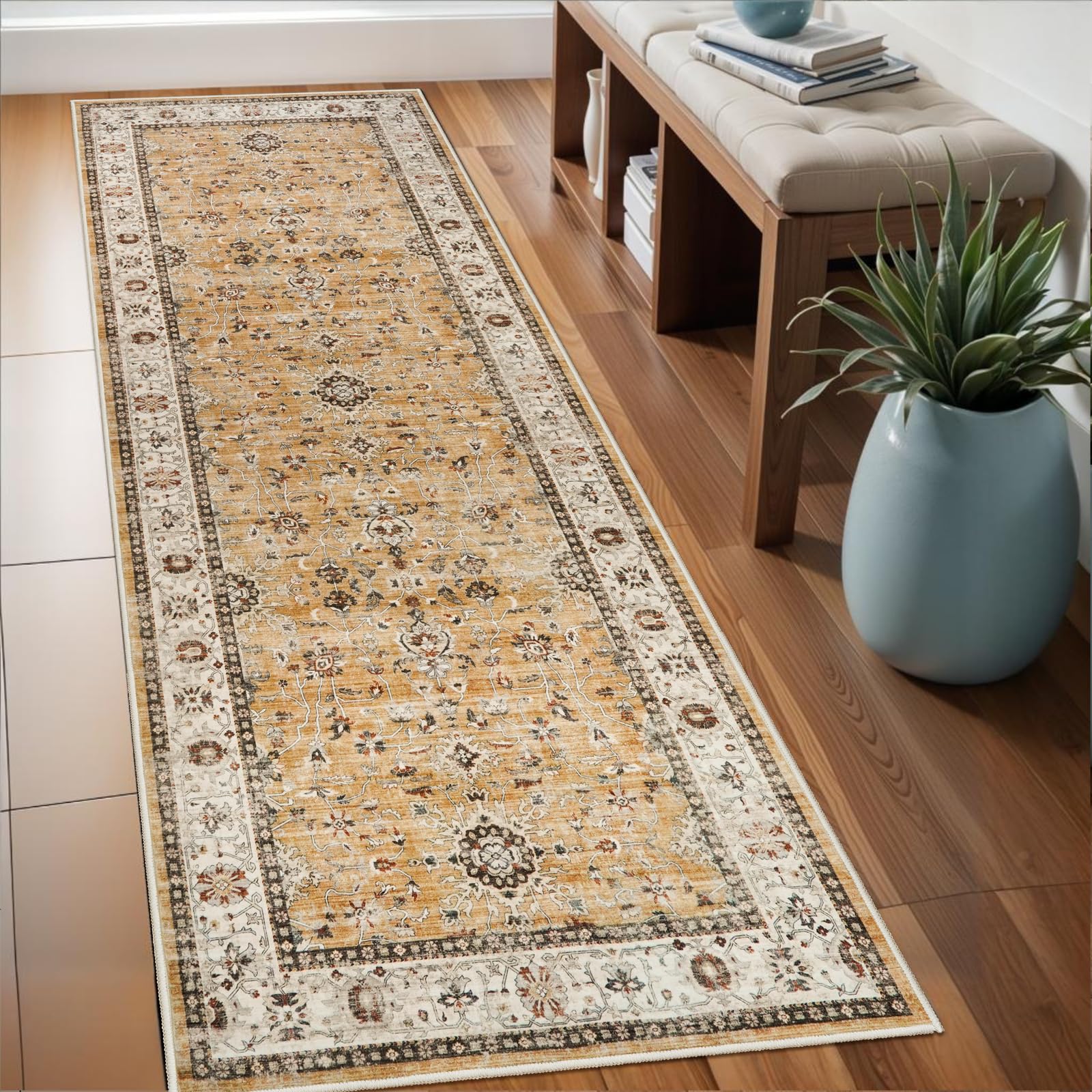 Amazon.com: Washable Runner Rug 2x6 - Hallway Runner Rug Kitchen Rugs ...
