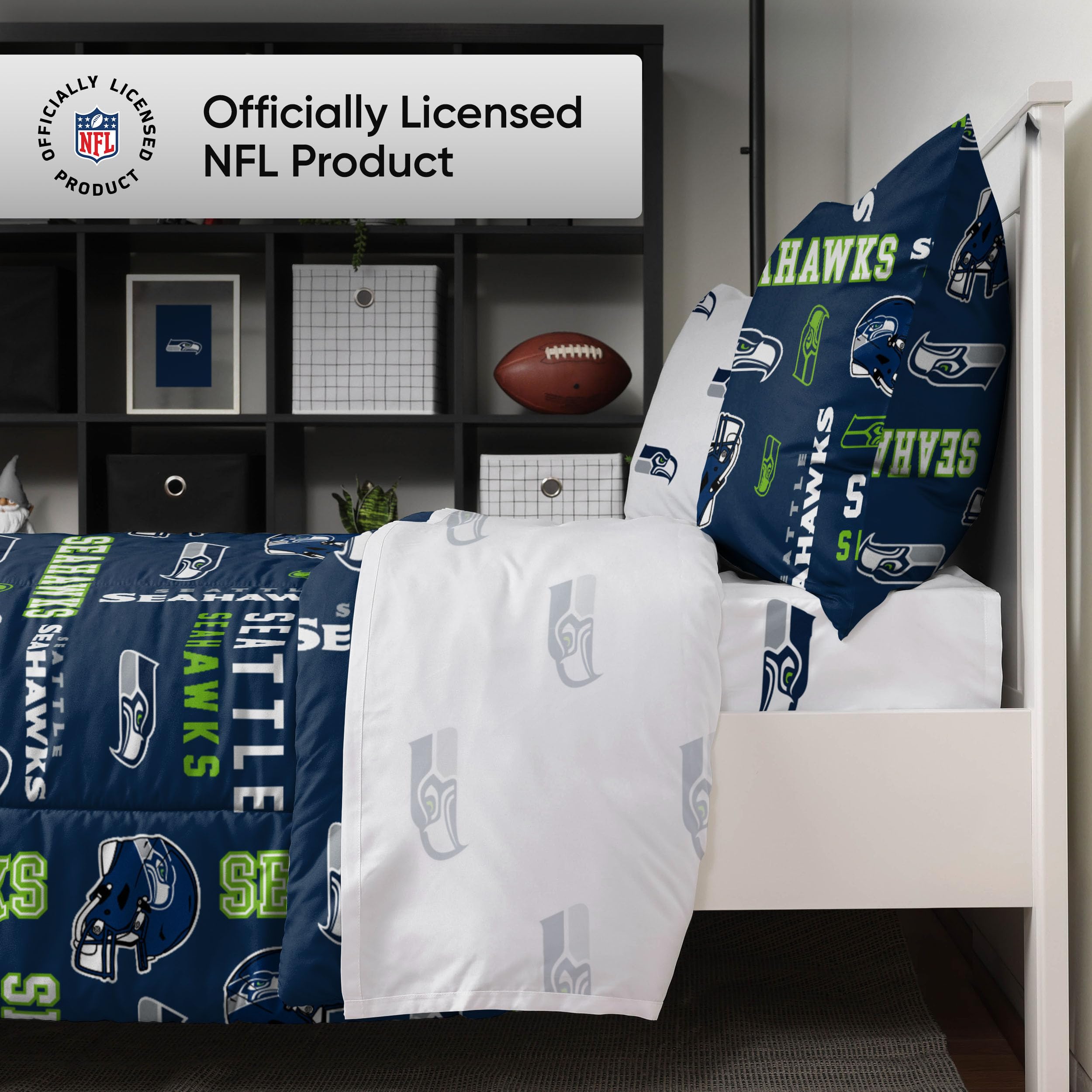 Snapklik.com : Seattle Seahawks NFL Team Color Bed In A Bag Comforter ...