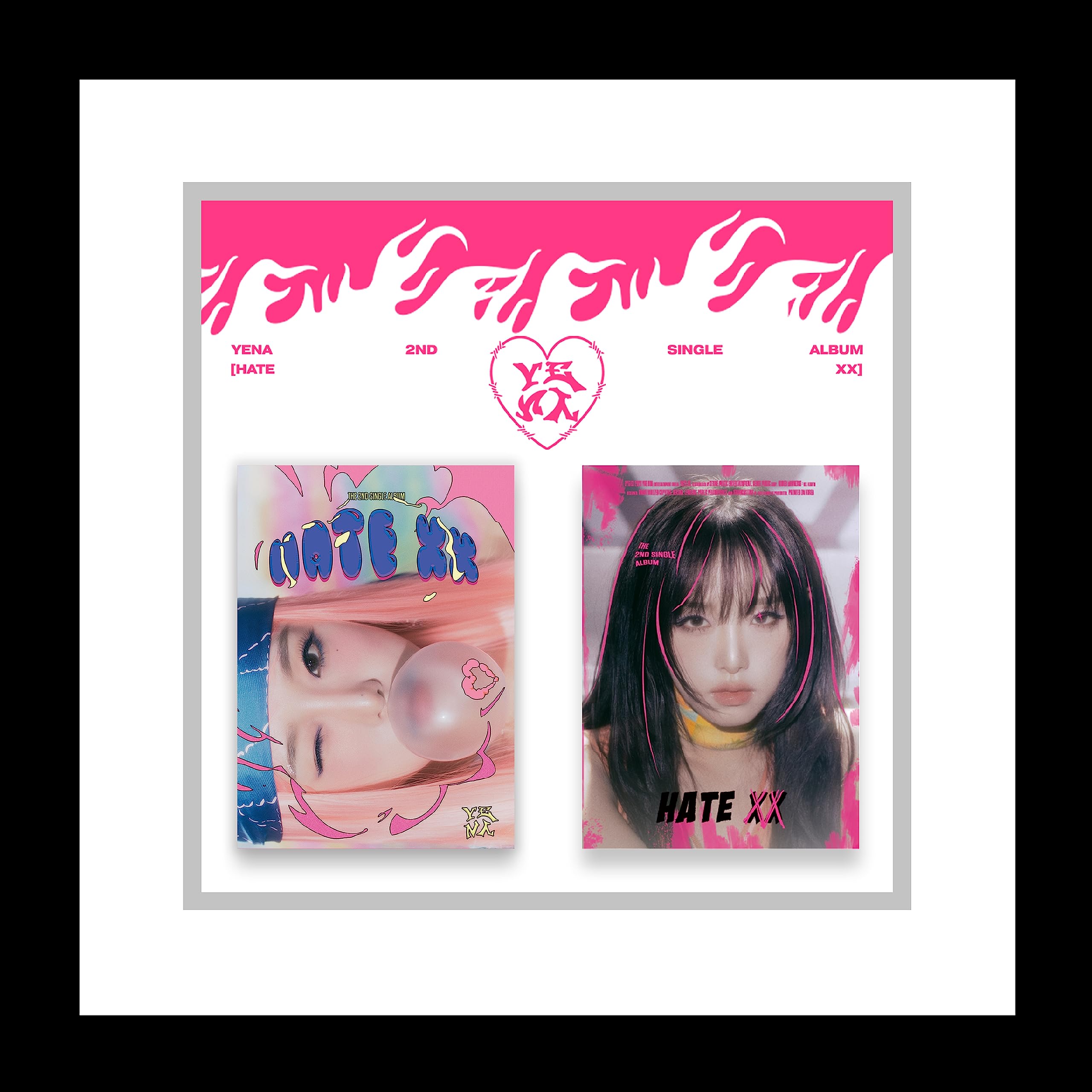 Amazon.com: Choi Yena HATE XX 2nd Single Album CD+Folded poster on pack ...