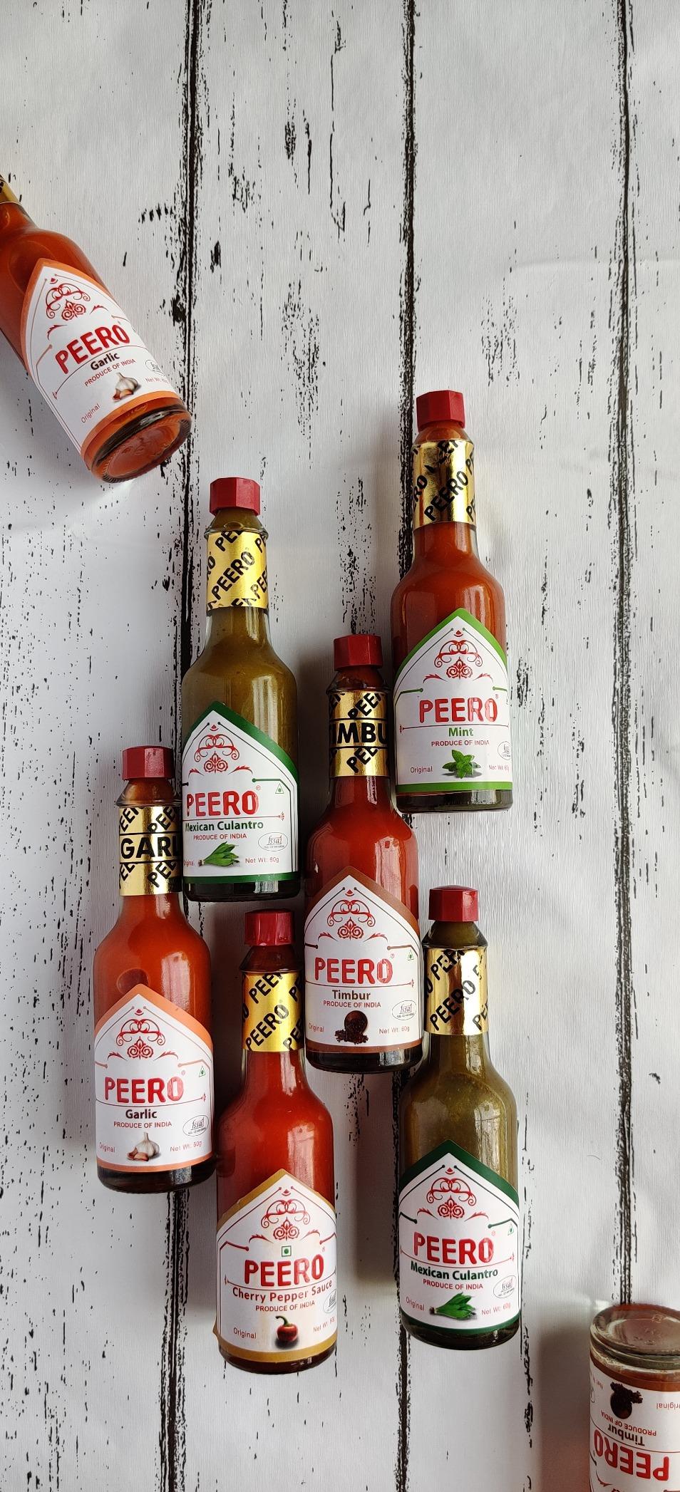 PEERO Ultra Hot Sauce Combo, Cherry Pepper + Mexican Culantro + Sichuan ...