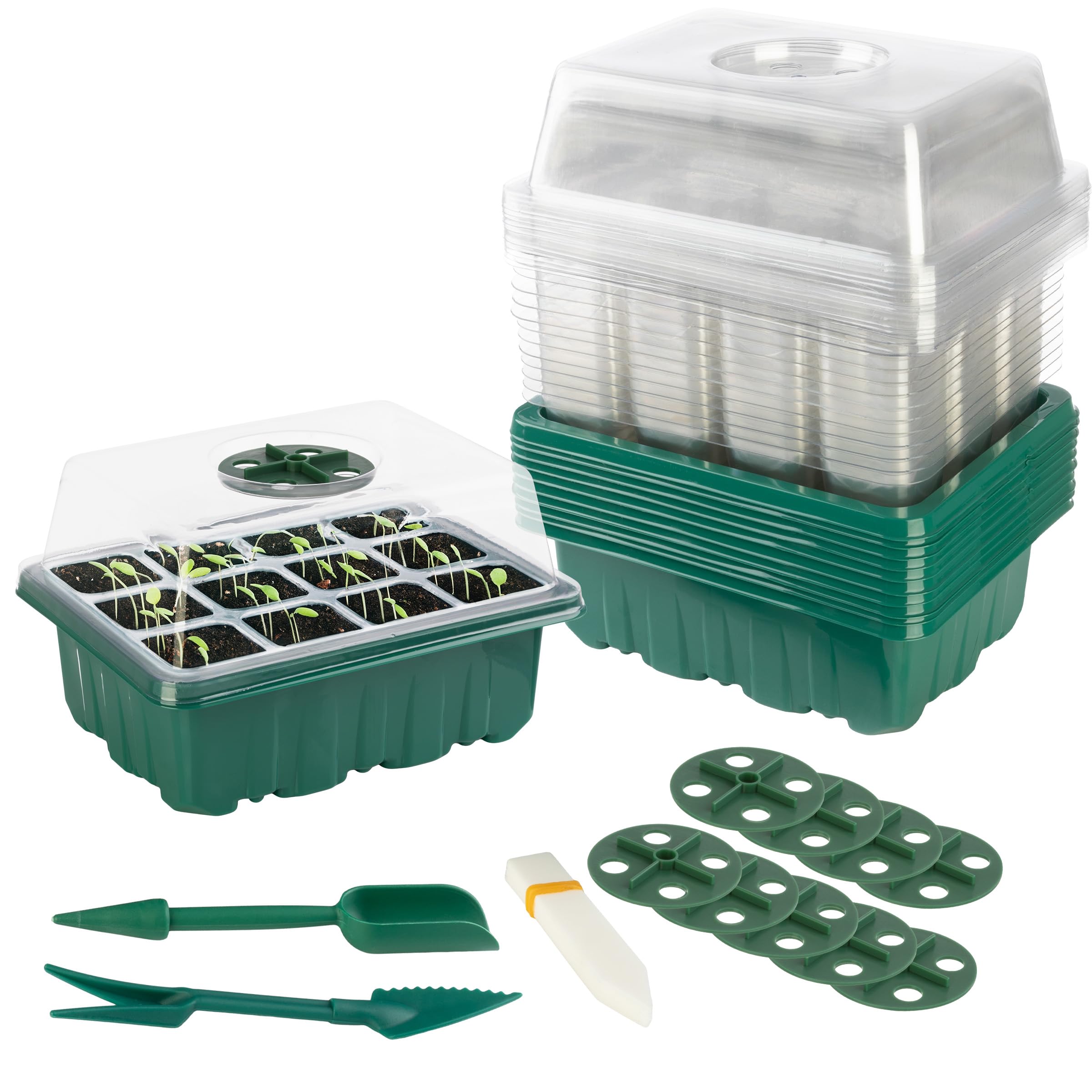 Snapklik.com : Home-Complete Seed Starter Tray 10-Pack - Plant Trays