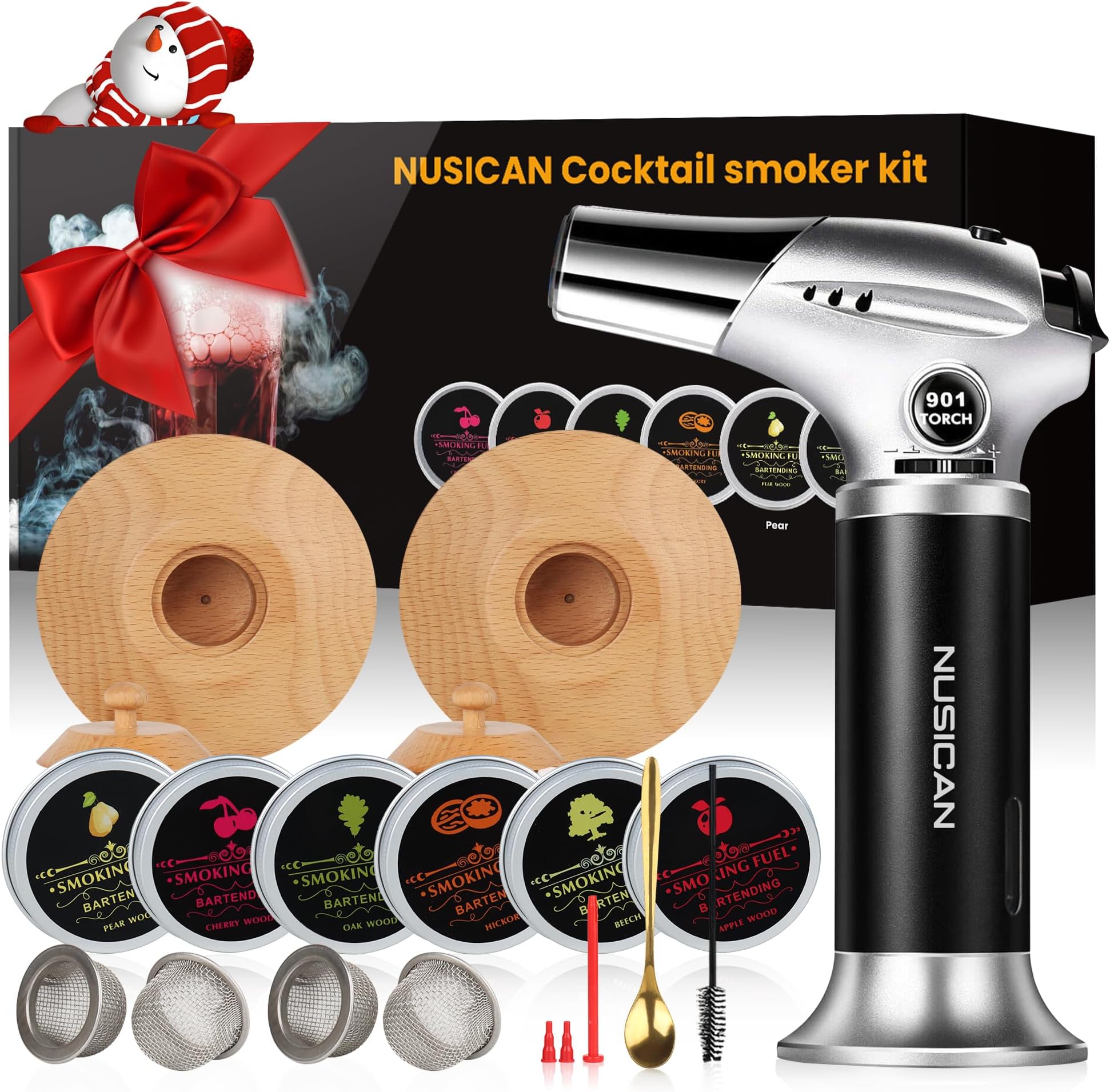 Amazon.com: Cocktail Smoker Kit with Torch – 6 Flavors Wood Chips ...