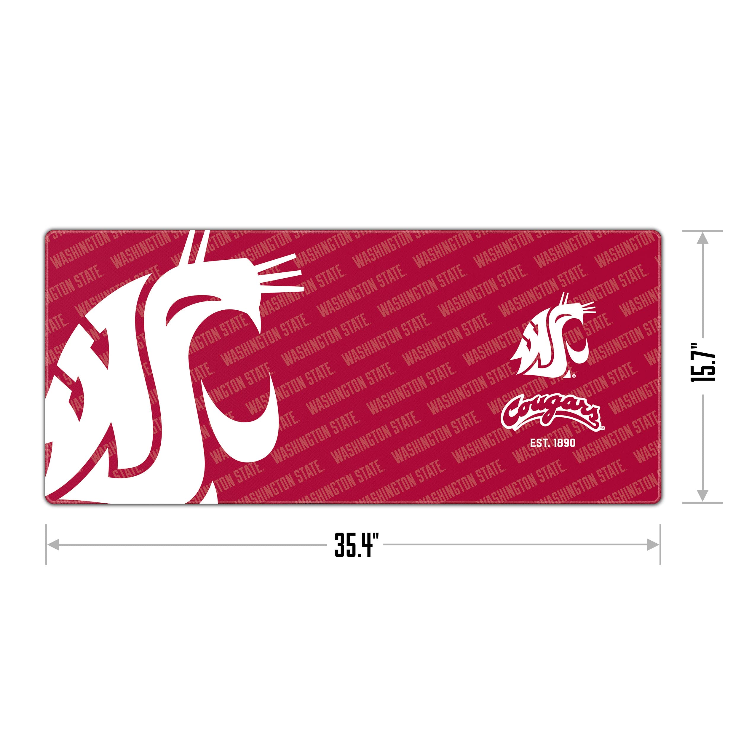 Snapklik.com : NCAA Washington State Cougars Logo Series Desk Pad