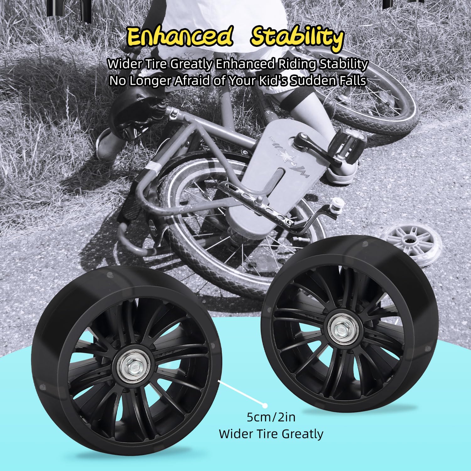 Snapklik.com : Flash BIKE Training Wheels For 12 14 16 18 20 ...