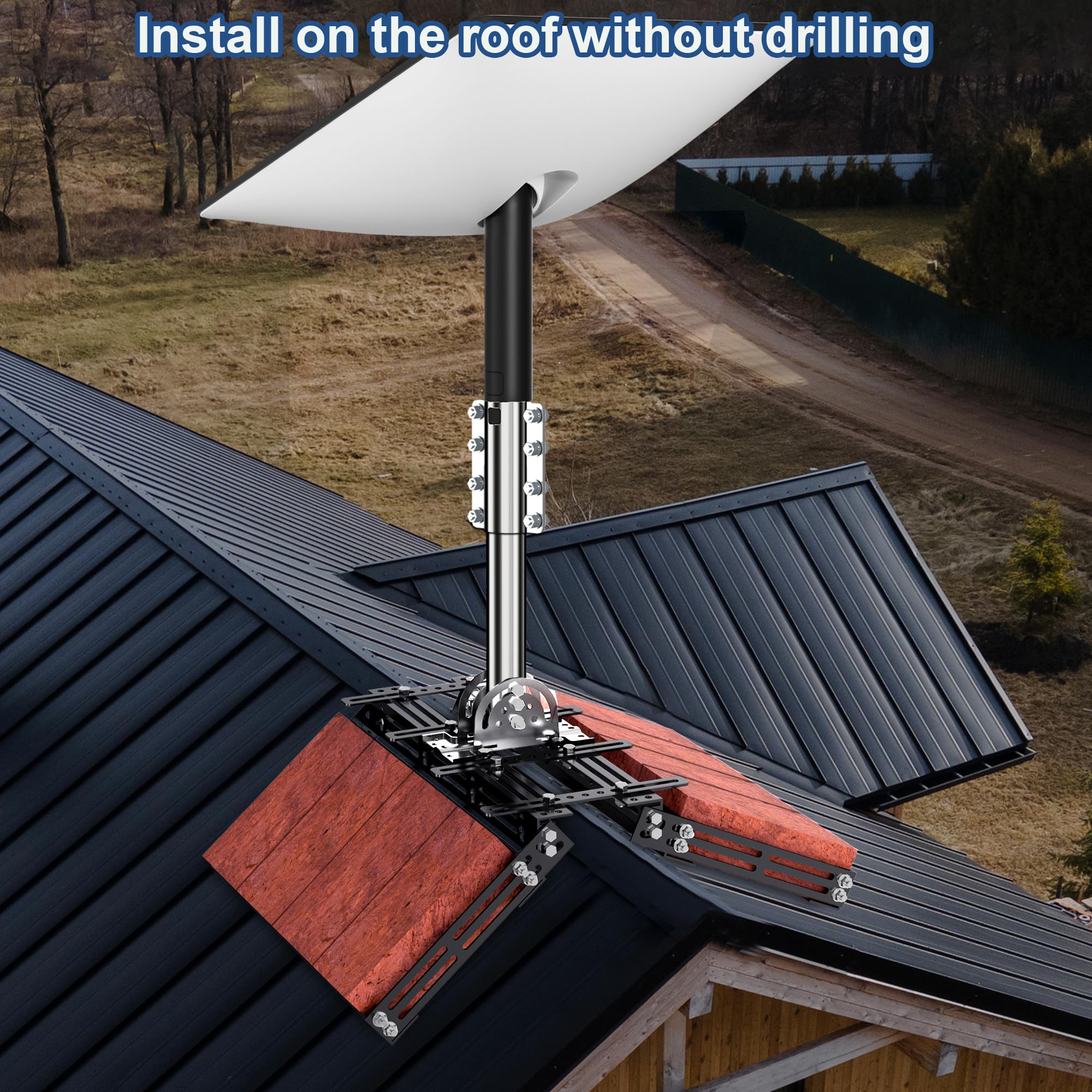 Snapklik.com : Starlink Gen 2 Roof Ridge Mount - No-Drill Installation ...