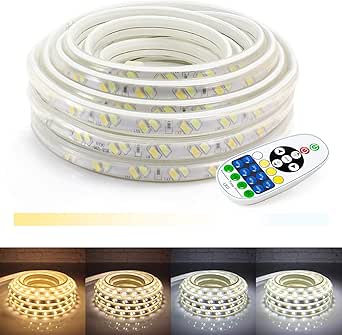 Amazon.com: West Ivory LED Strip Lights, 100 ft 2-in-1 Warm White ...