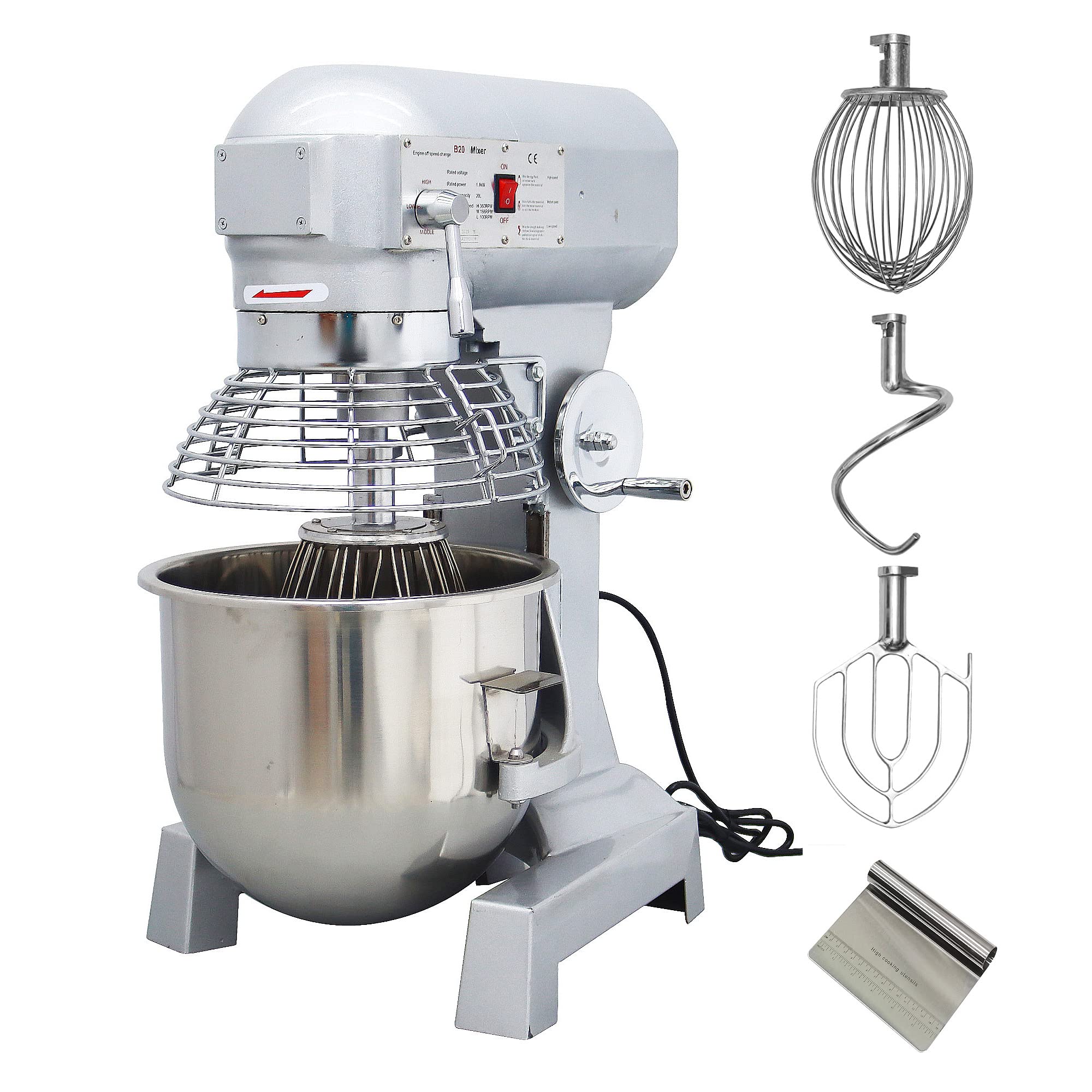 HayWHNKN 30L Commercial Food Mixer, Dough Mixer Kneading Machine, with ...