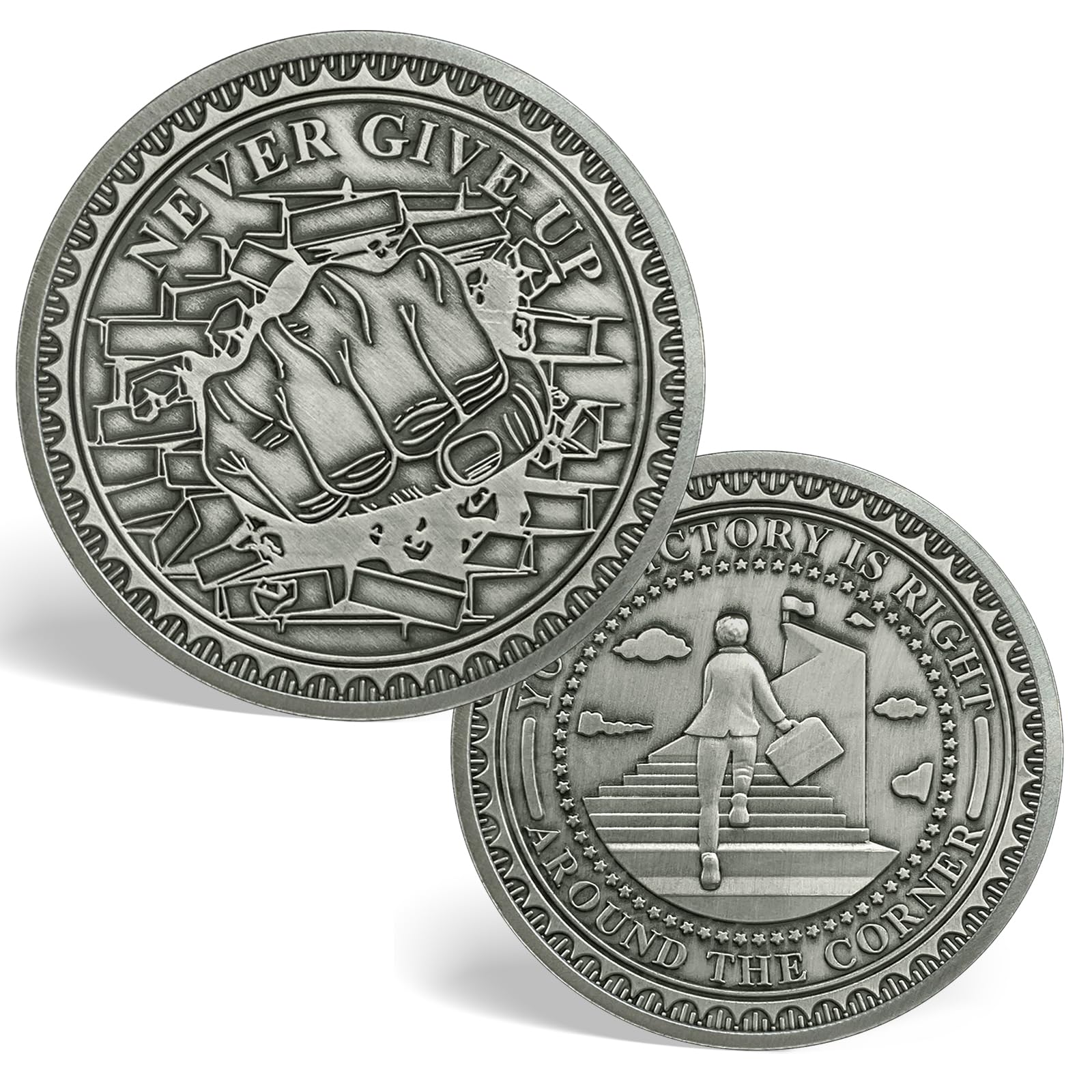 Amazon.com : Inspirational Gifts Never Give Up Encouragement Challenge ...