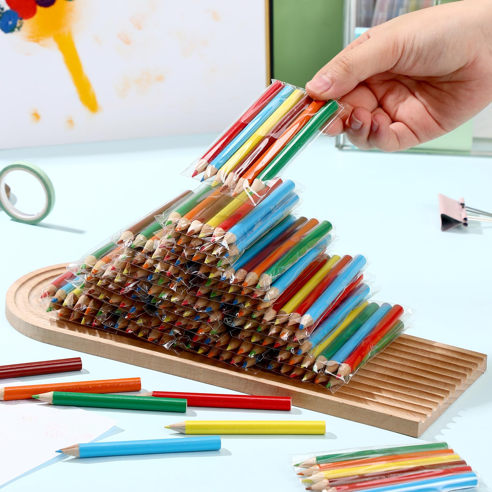 Snapklik.com : Cholemy 36 Sets Mini Colored Pencils 3.5 Inch Portable ...