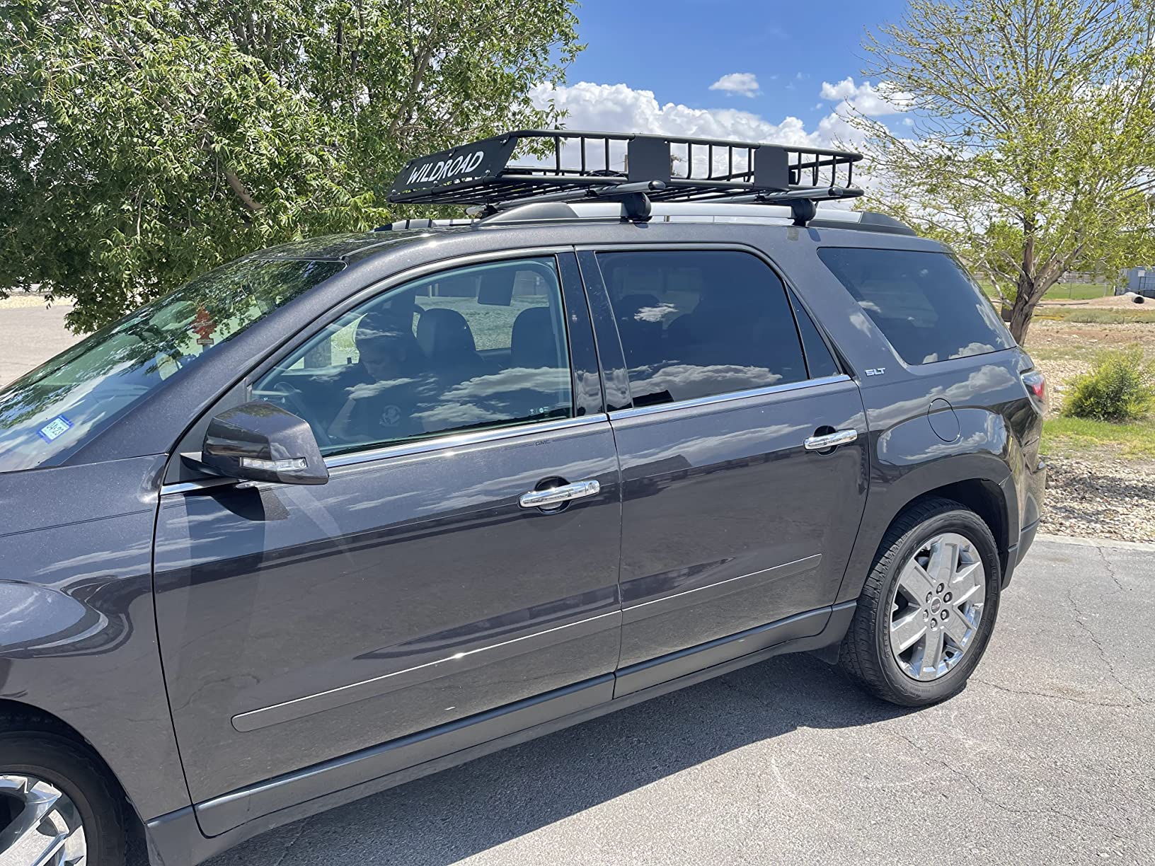 $23/mo - Finance WILDROAD Roof Rack Cargo Basket, Upgraded 4” Fence Car ...