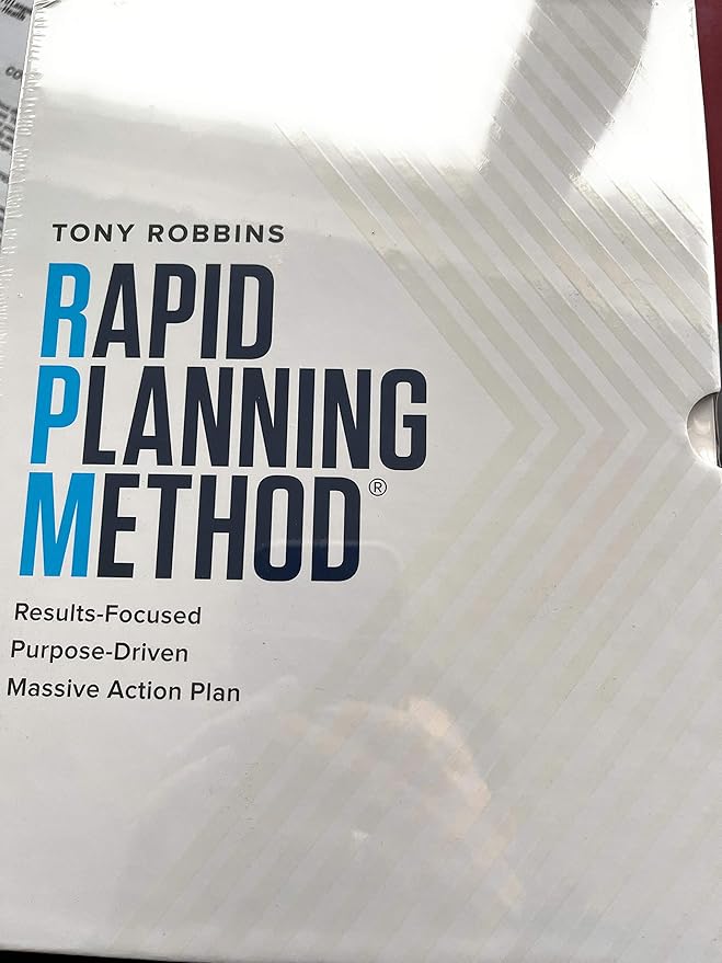 Amazon.com : Tony Robbins Rapid Planning Method (RPM) Planner Set ...