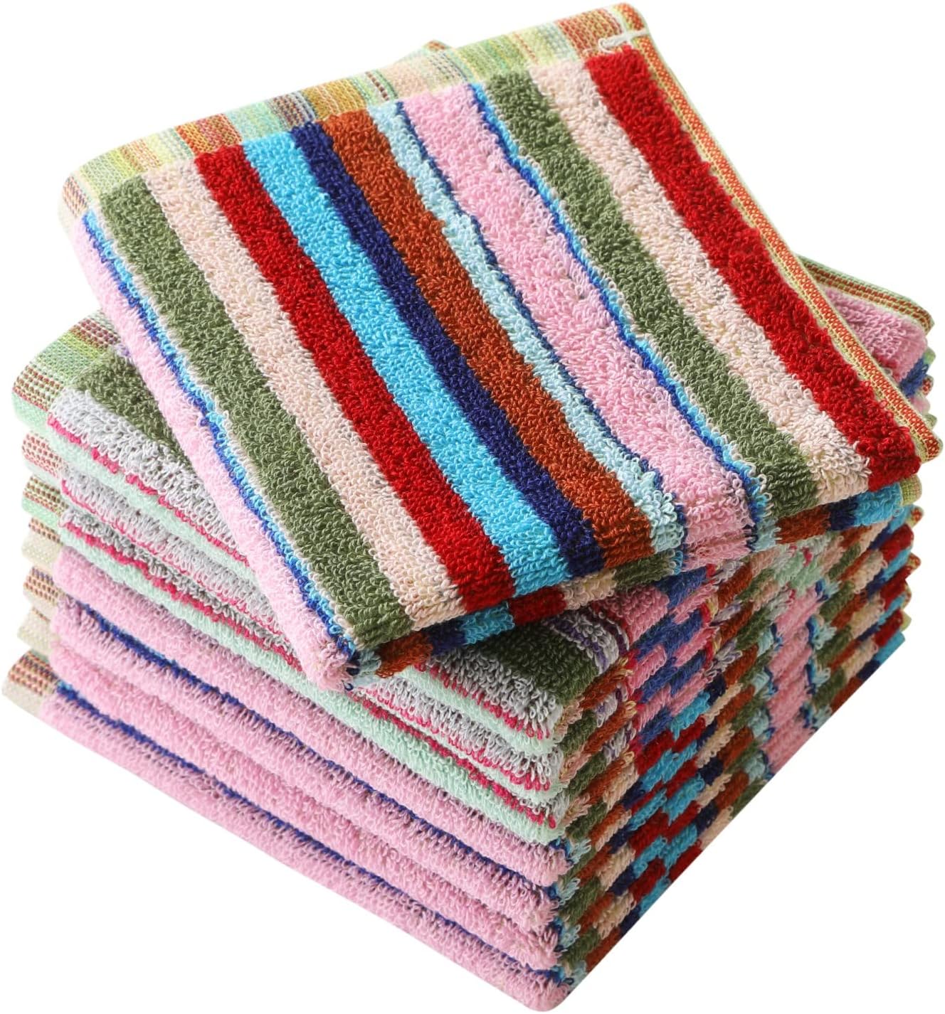 Oeleky Kitchen Dishcloths for Washing Dishes, Ultra Absorbent Dish Rags ...