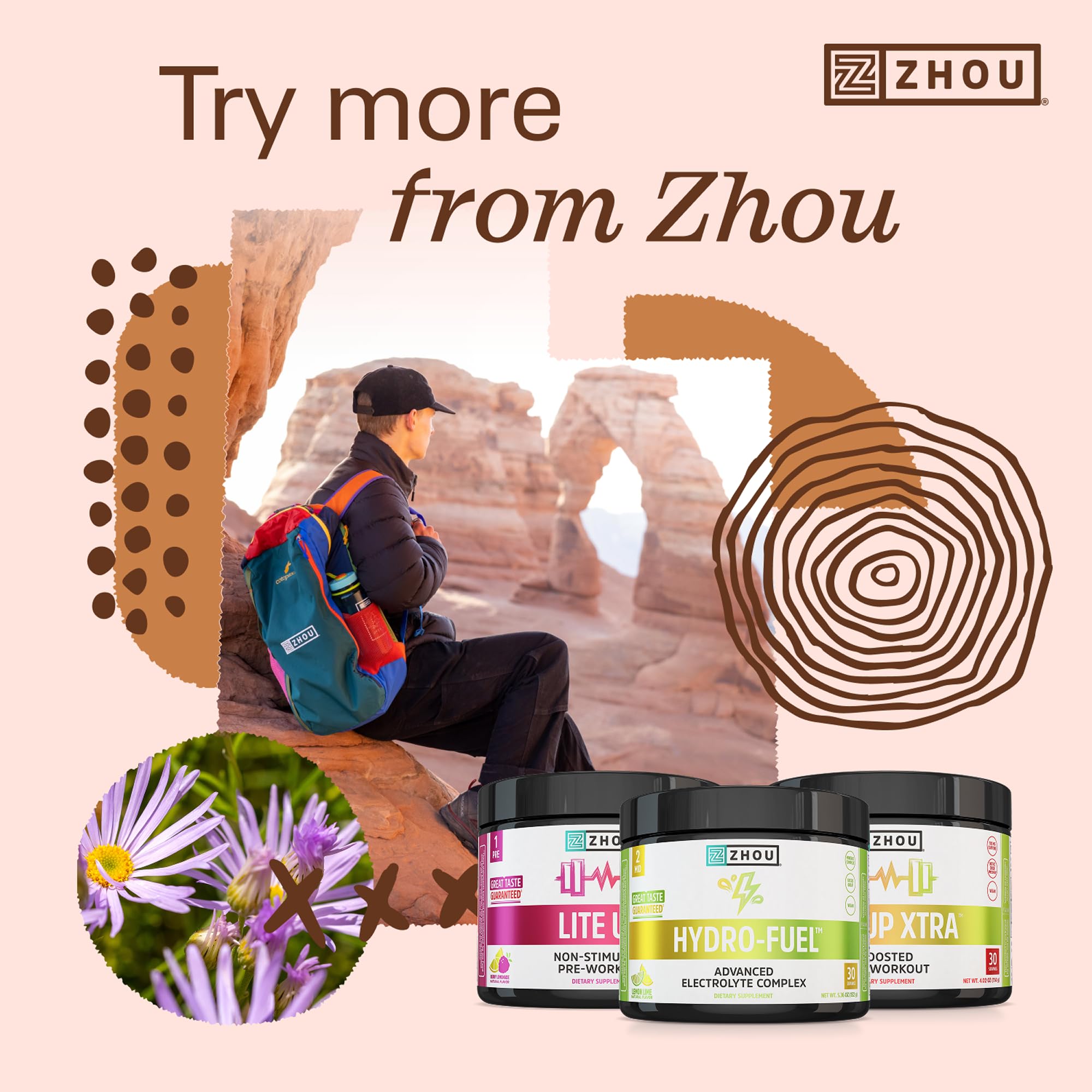Snapklik.com : Zhou Plant Complete Vegan Protein Powder - Plant Based ...