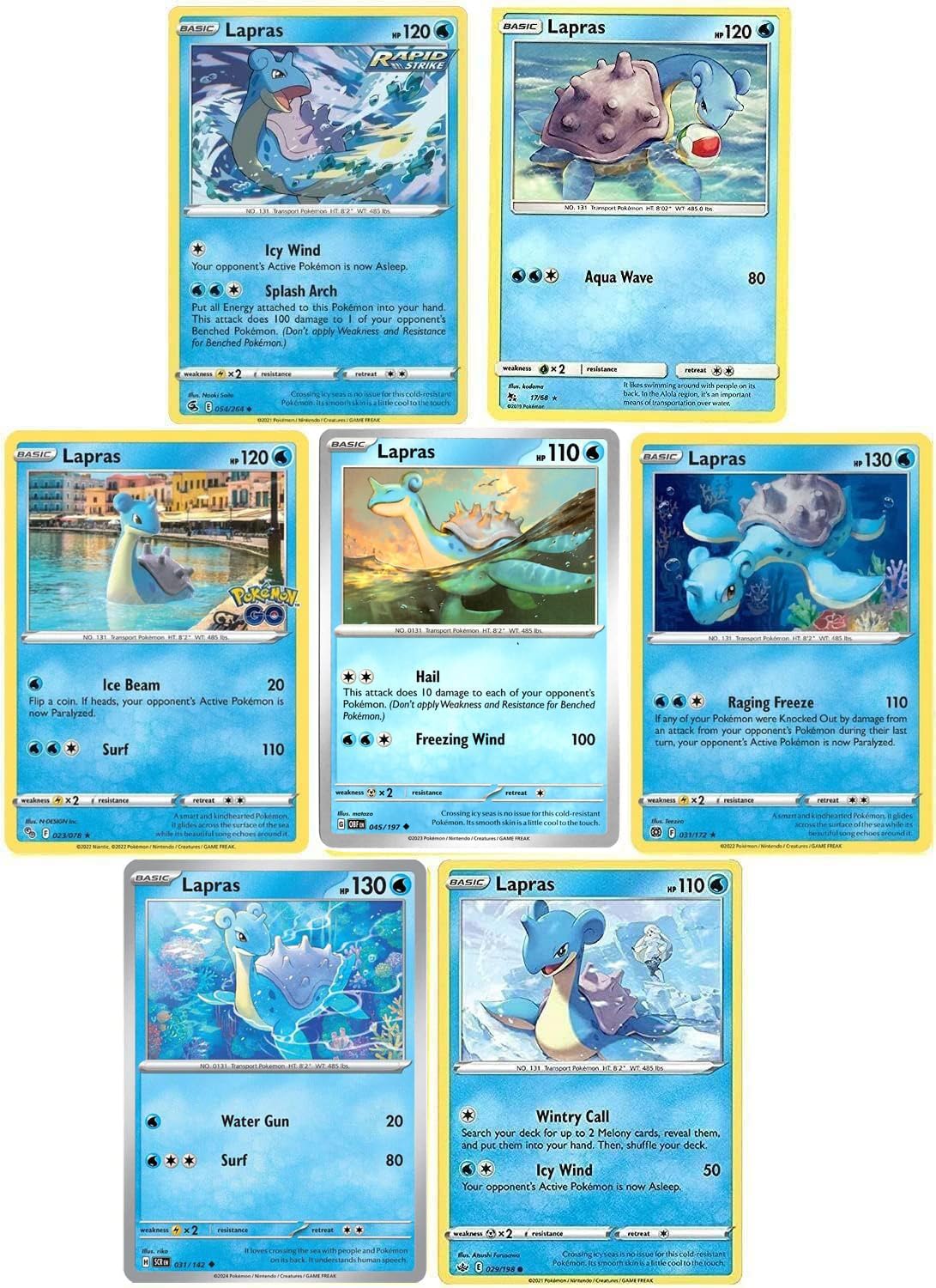 Cartao De Evolucao Lapras
