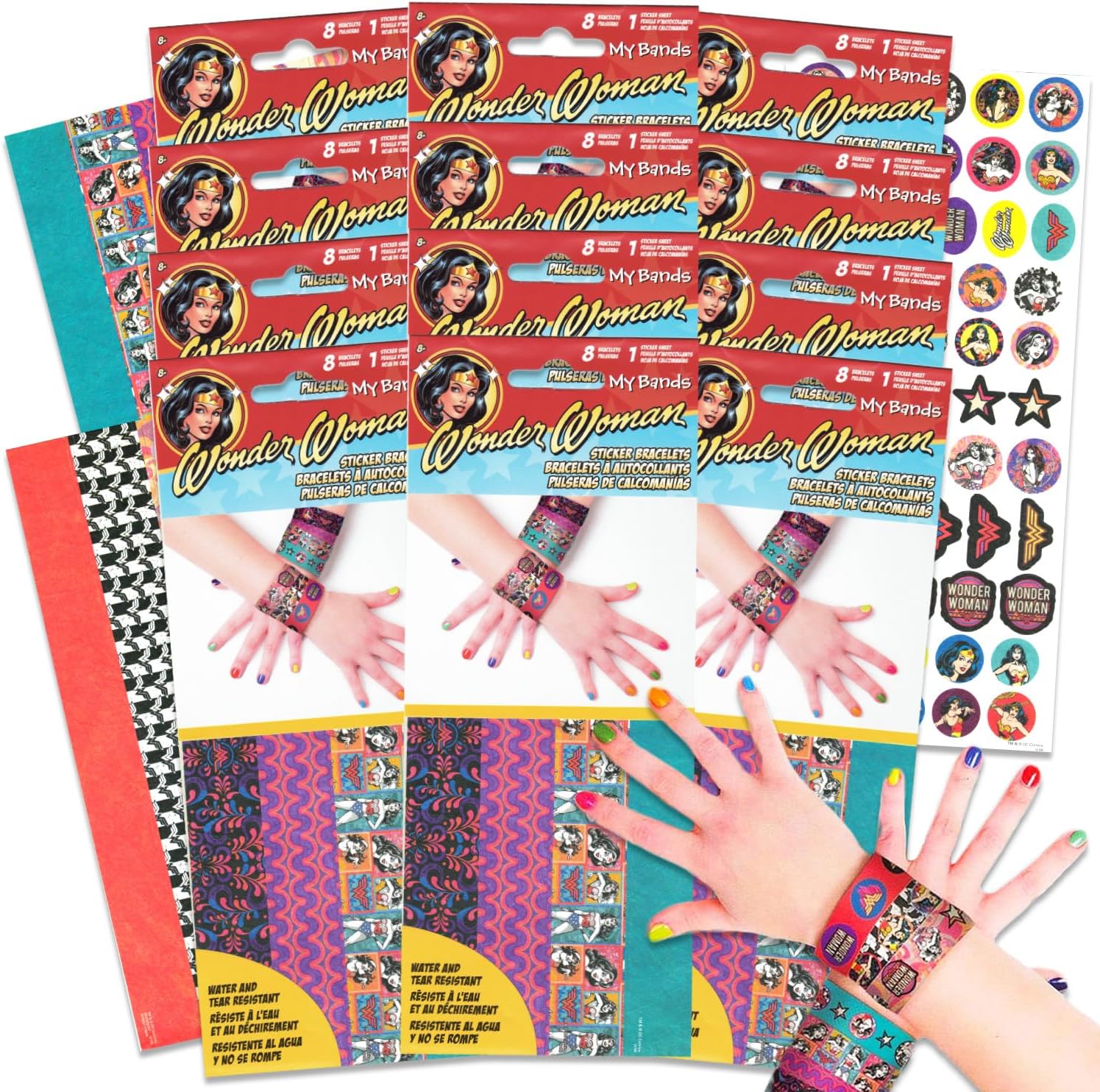 Amazon.com: DC Comics Wonder Woman Party Favors for Kids ~ 12 Pack ...