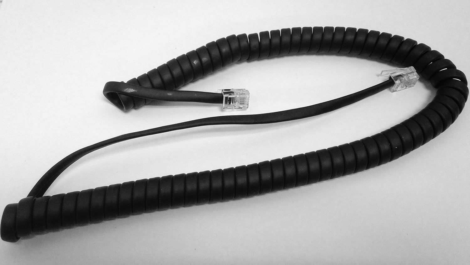 Amazon.com: The VoIP Lounge Replacement 9 Foot Black Handset Curly Cord ...
