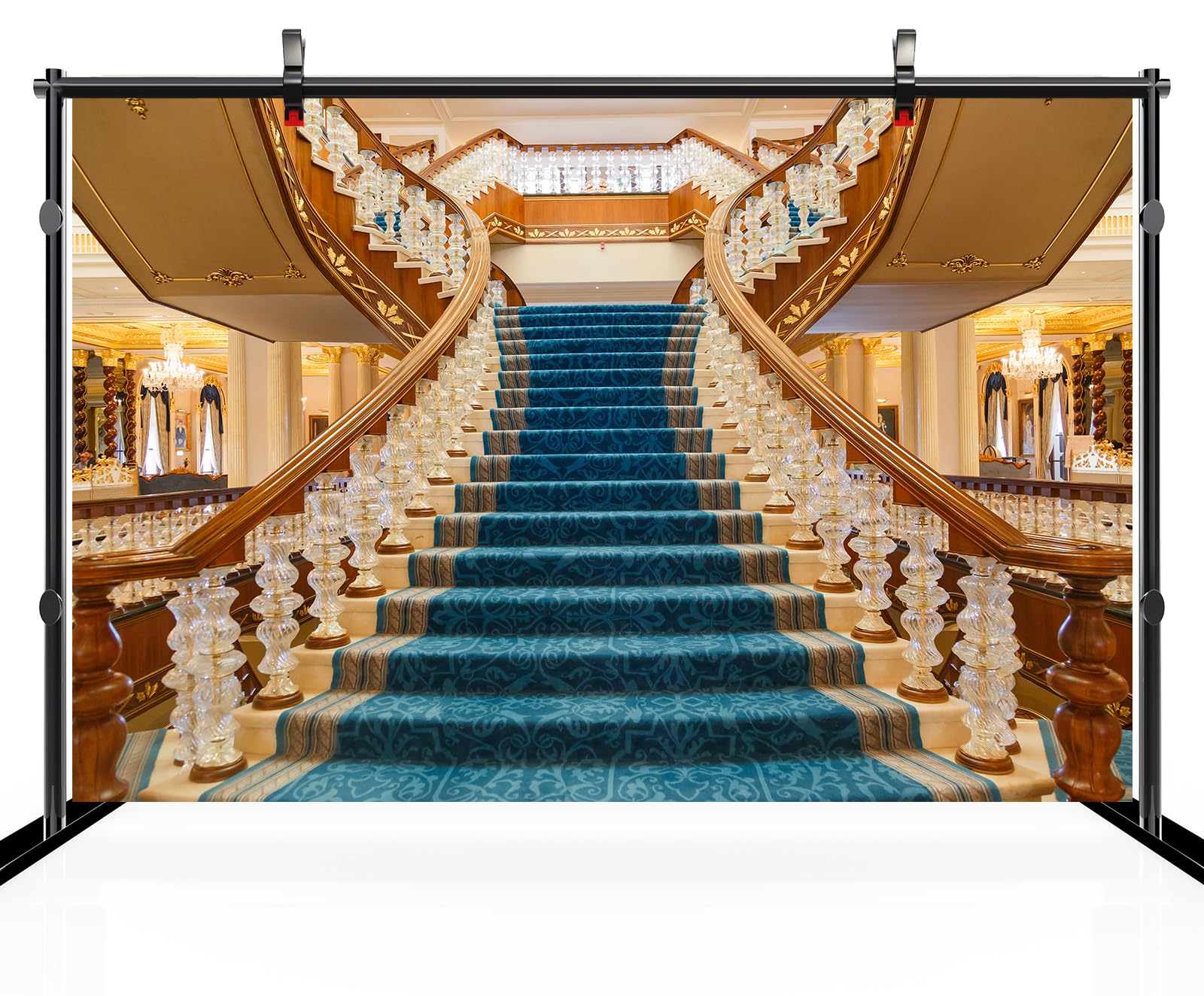 Amazon.com : CHNYWORK 7ftx5ft Luxury Hotel Hall Backdrop Hotel Lobby ...