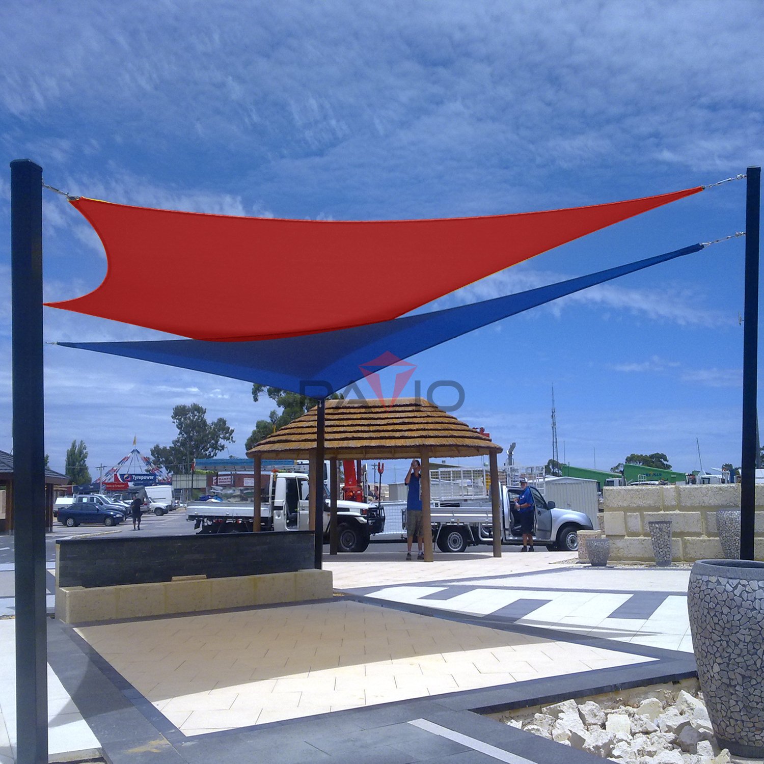 Snapklik.com : Patio Paradise 8 X 12 Sun Shade Sail Rectangle Canopy ...