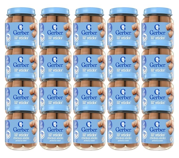 Amazon.com: Gerber Mealtime for Baby Lil’ Sticks, Chicken Sticks ...