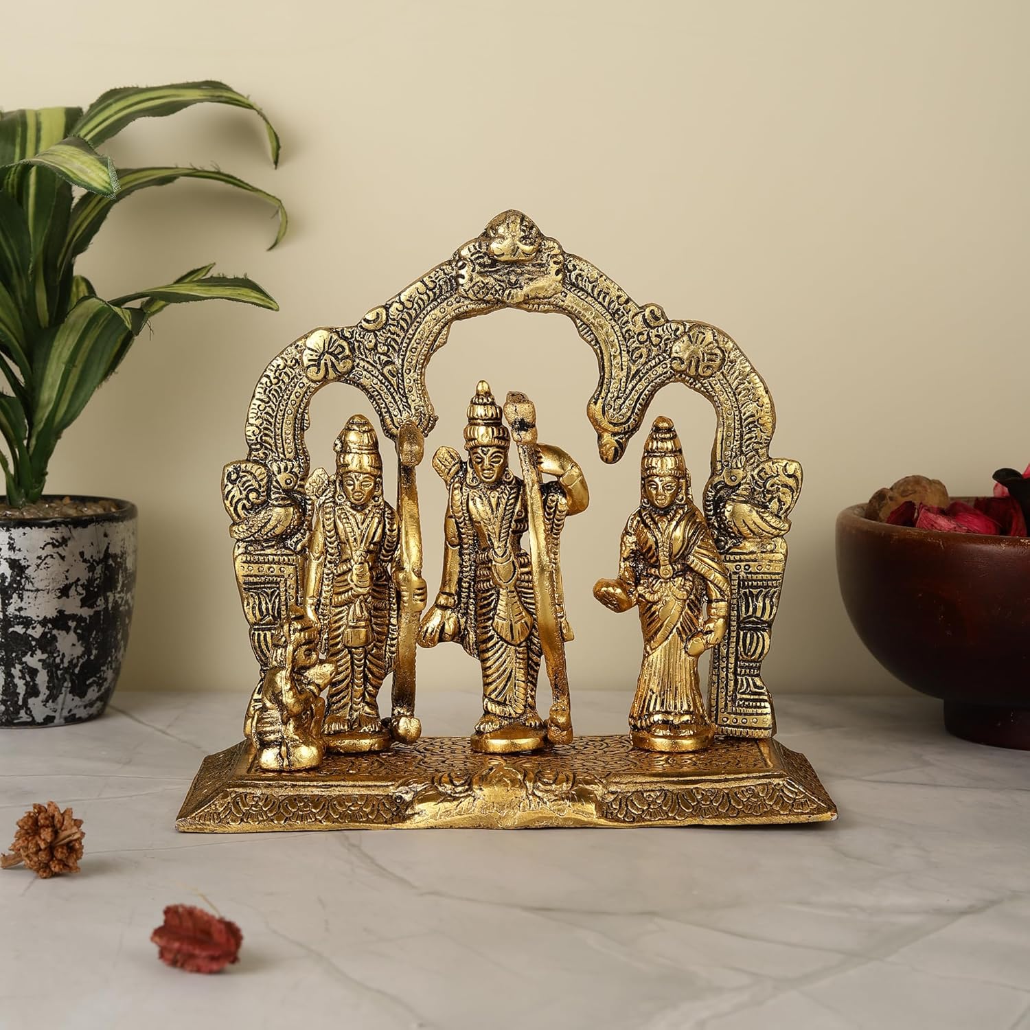 Amazon.com: PURESTORY Lord Ram Darbar with Sita Laxman and Hanuman Ji ...