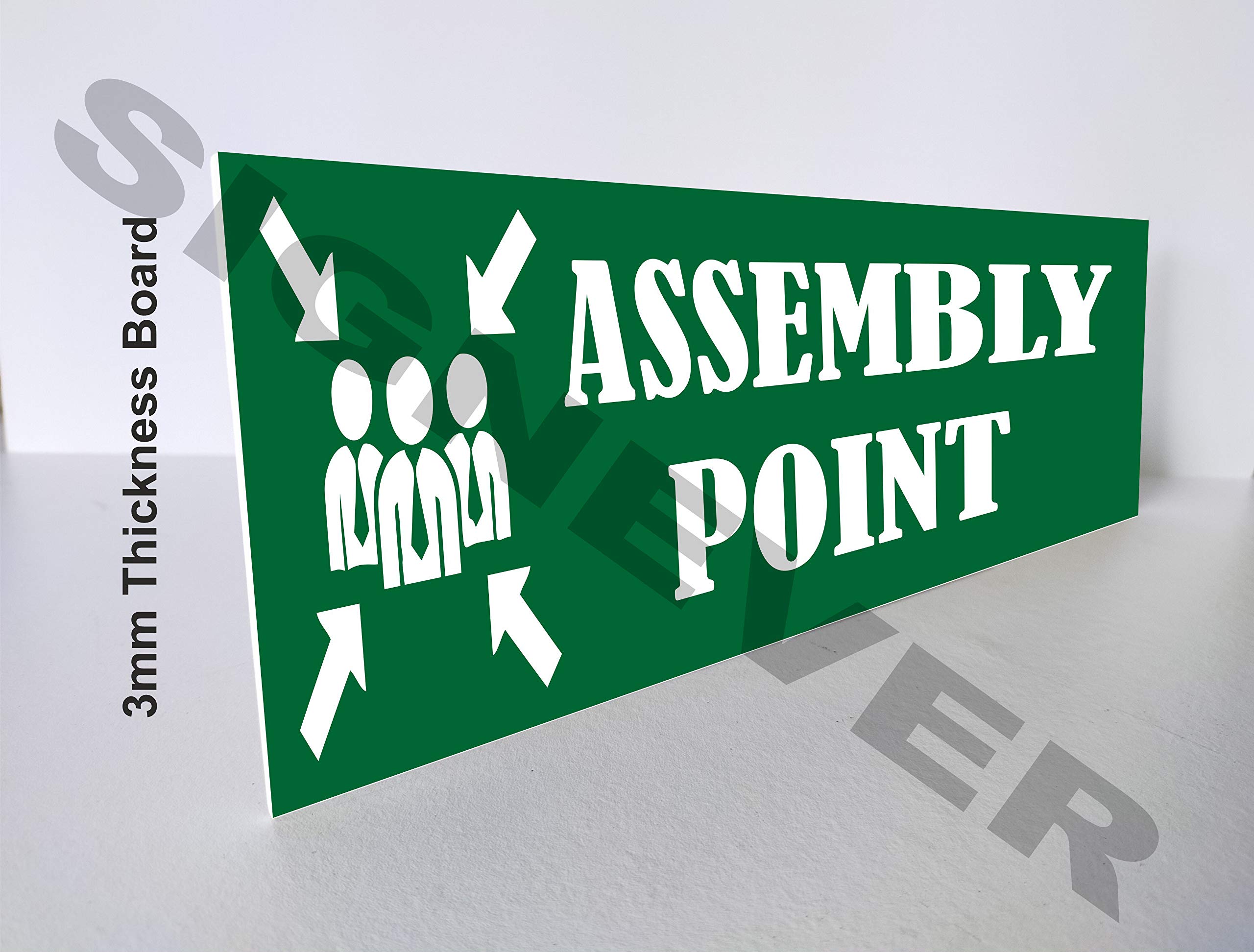 Buy SIGN EVER Assembly Point Sign Boards For School College Office Bank ...