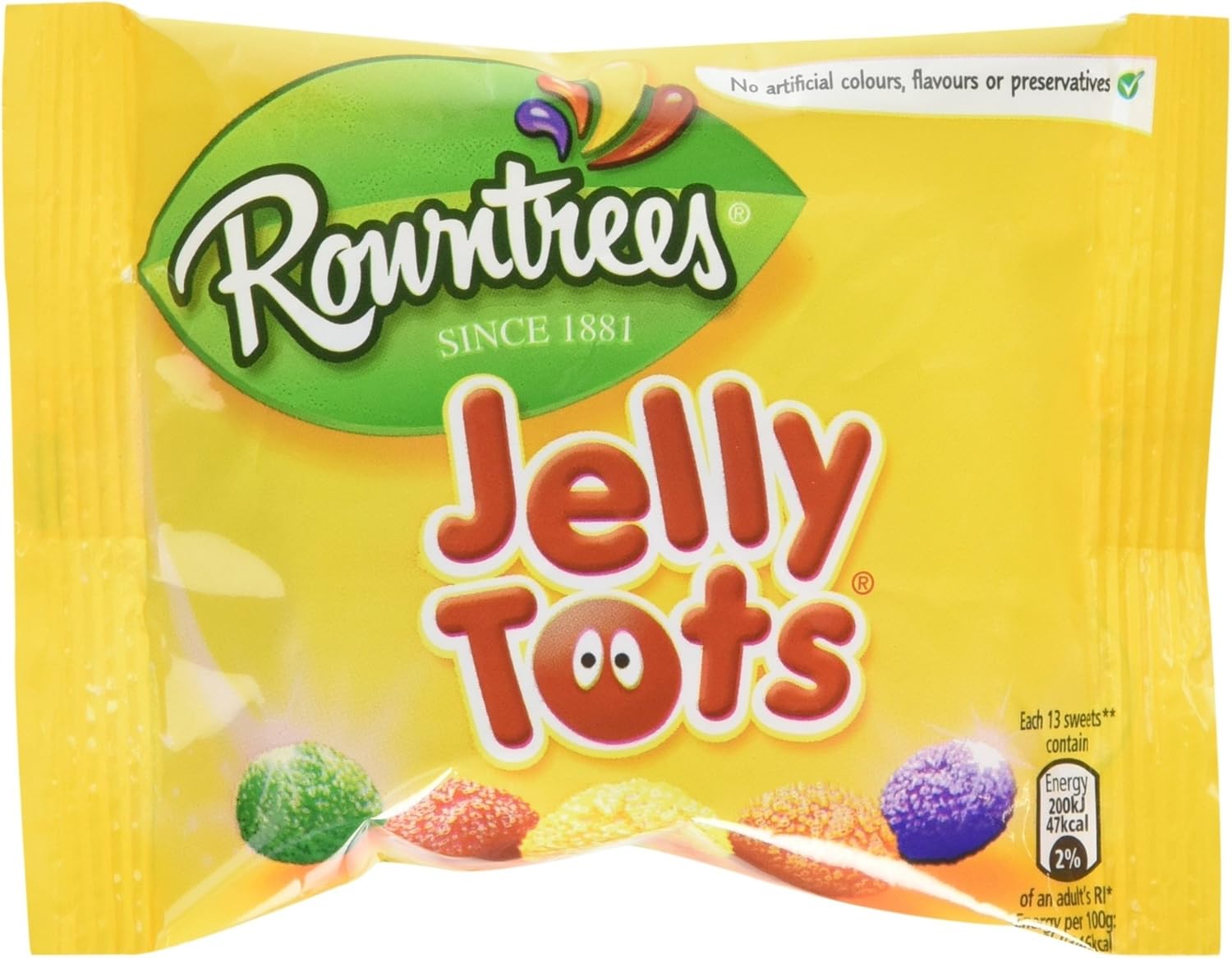 Nestlé Rowntrees Jelly Tots Sweets Bag, Vegan Friendly, 42 g X 36 pack ...