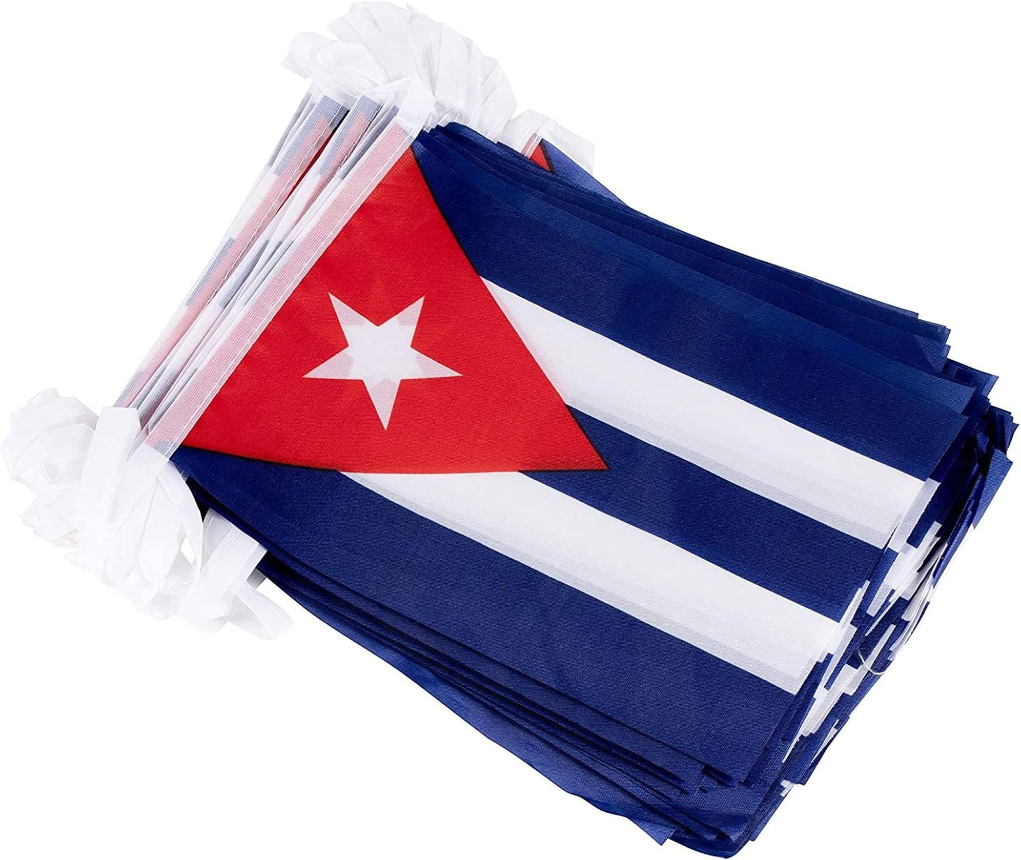 Amazon.com: Cuba Flag Cuban Flag,100Feet/76Pcs National Country World ...